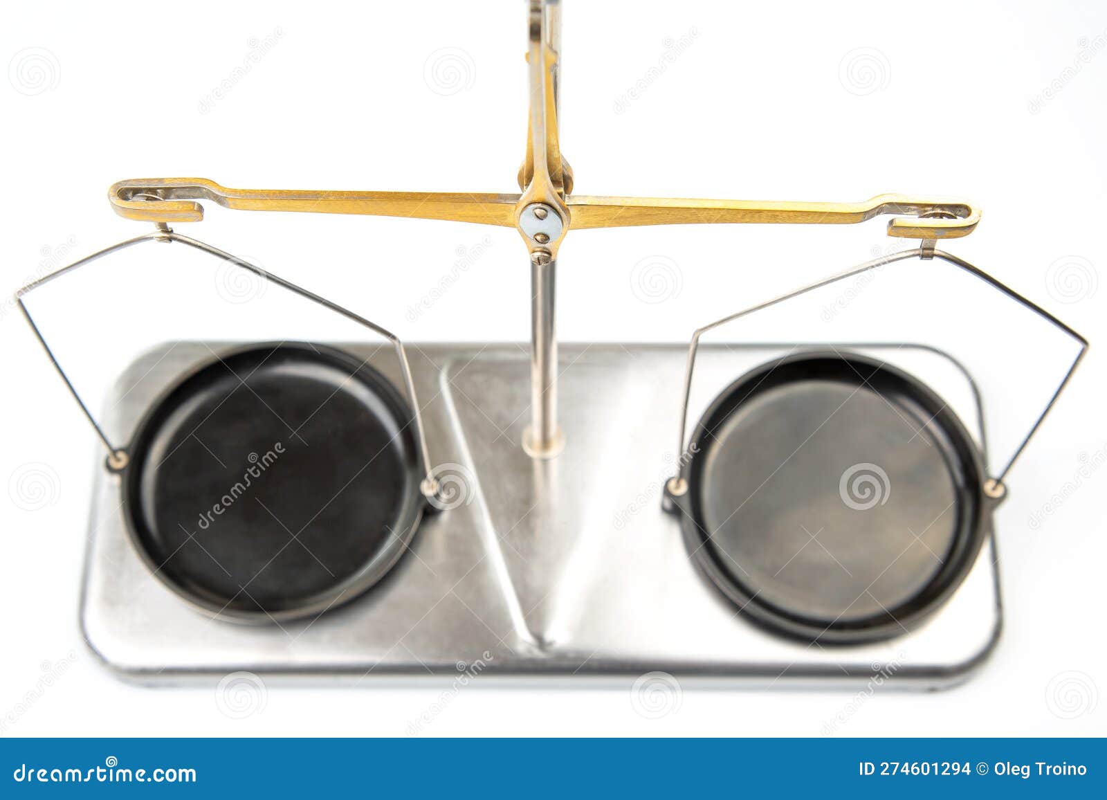 Old Pan Scales. Load Balance and Weight Measurement Stock Photo - Image ...