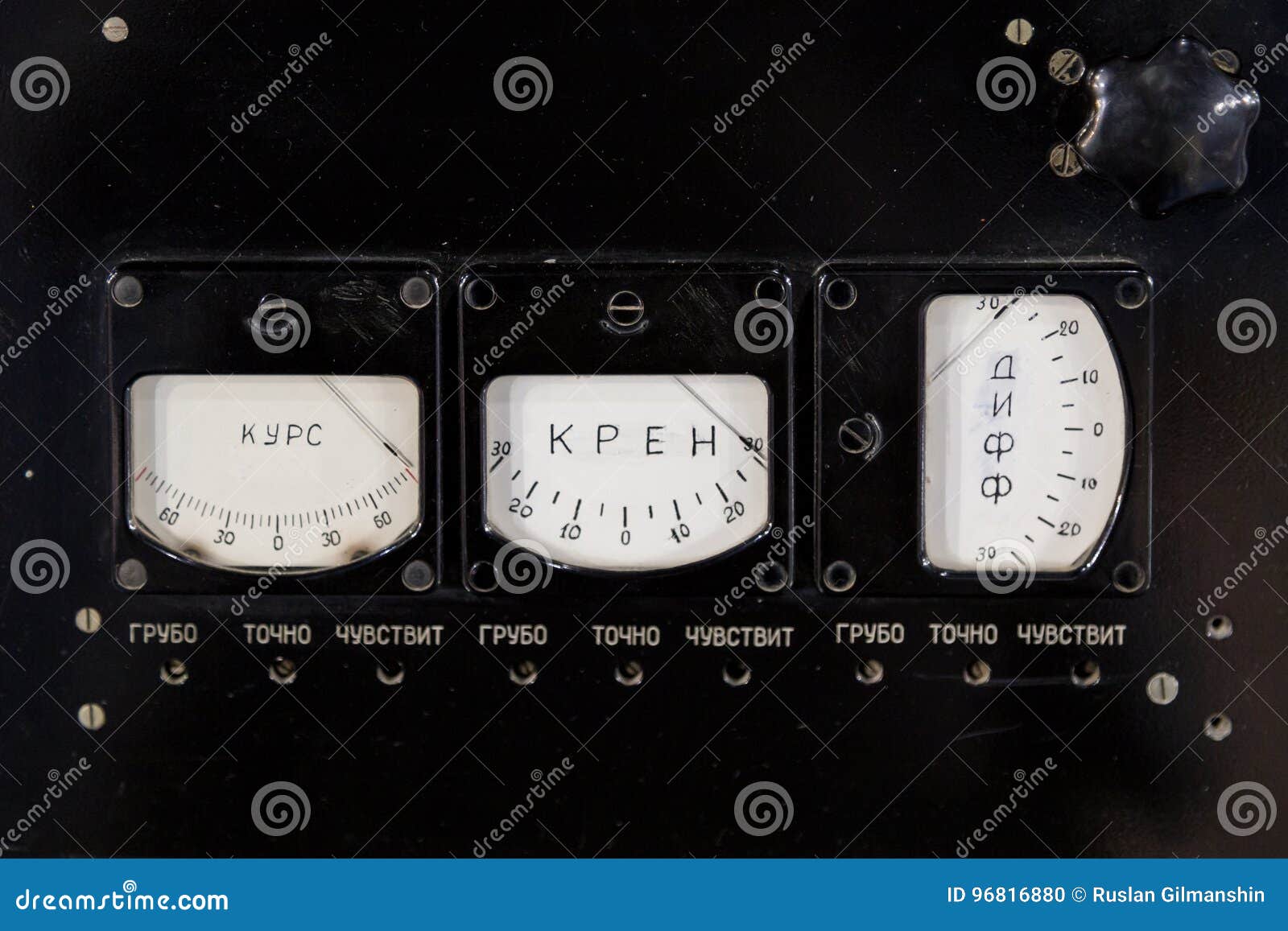 Old Panel on an Electronics Hardware Stock Photo - Image of display ...