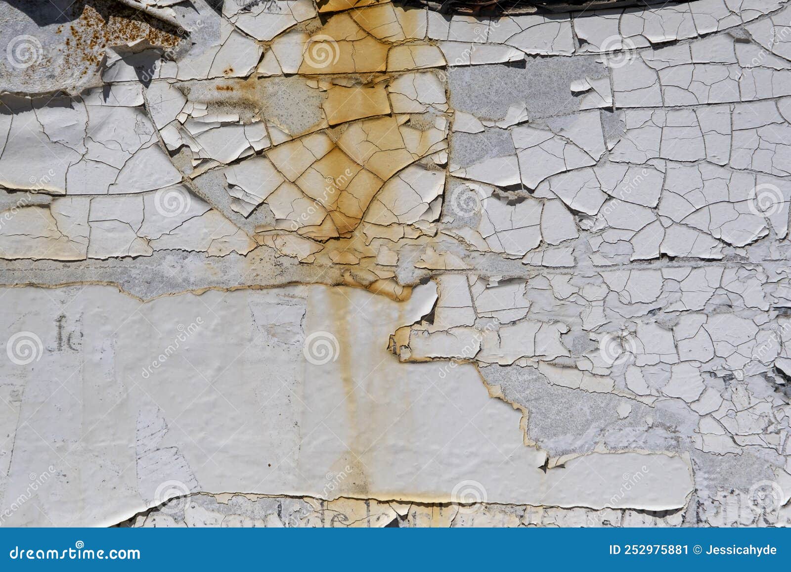 Old Panel with Scraps of Worn Out Paint Stock Image - Image of blank ...