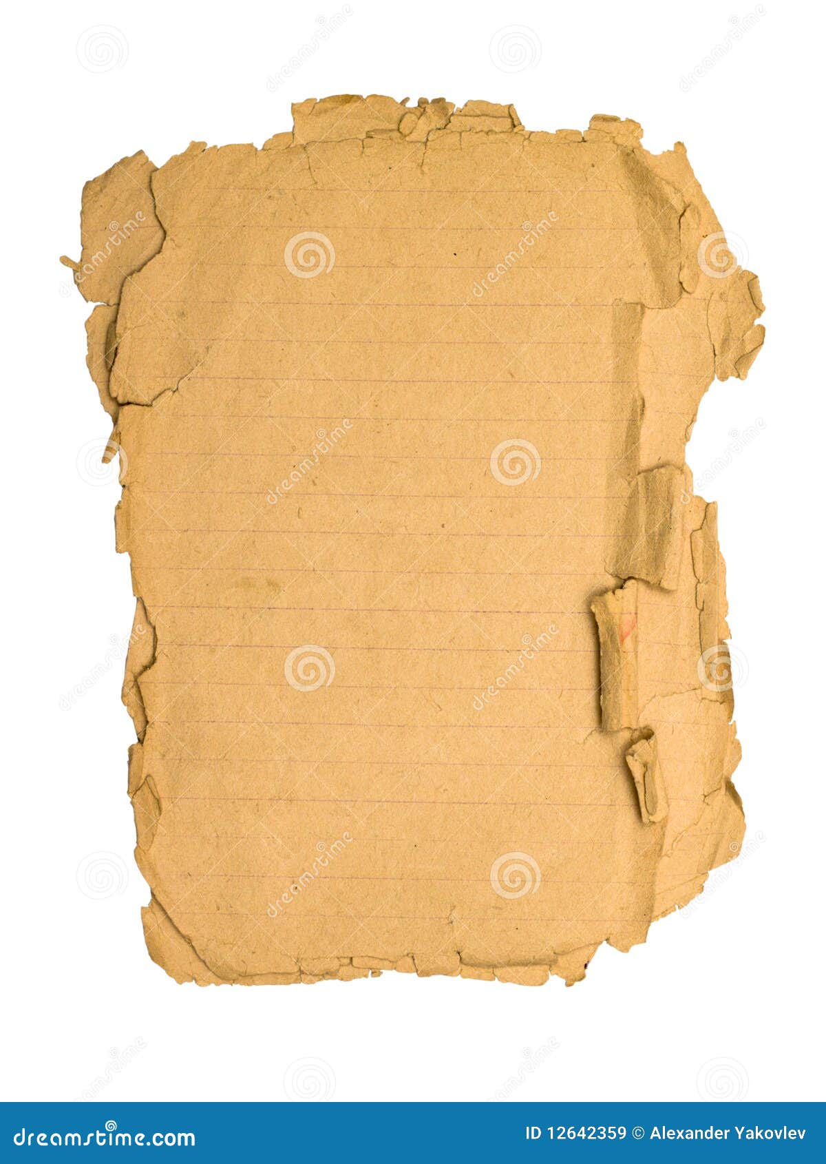 Old paper stock image. Image of aging, paper, rough, rotting - 12642359