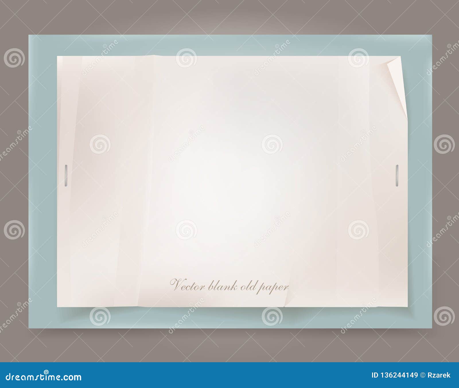 Vector Old Paper Template. - Illustration Stock Vector - Illustration ...