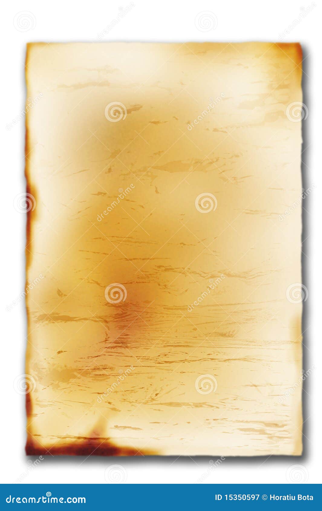 Old paper stock image. Image of burned, vintage, wrapped - 15350597