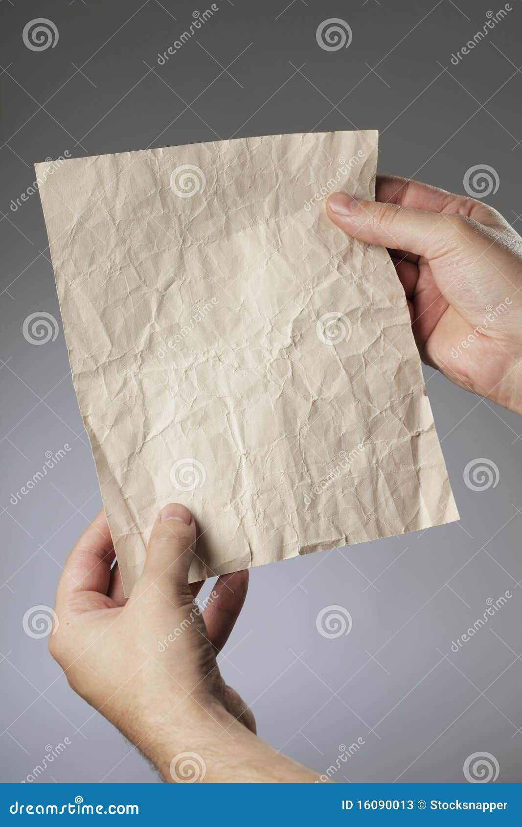 Old Paper stock image. Image of hand, holding, message - 16090013