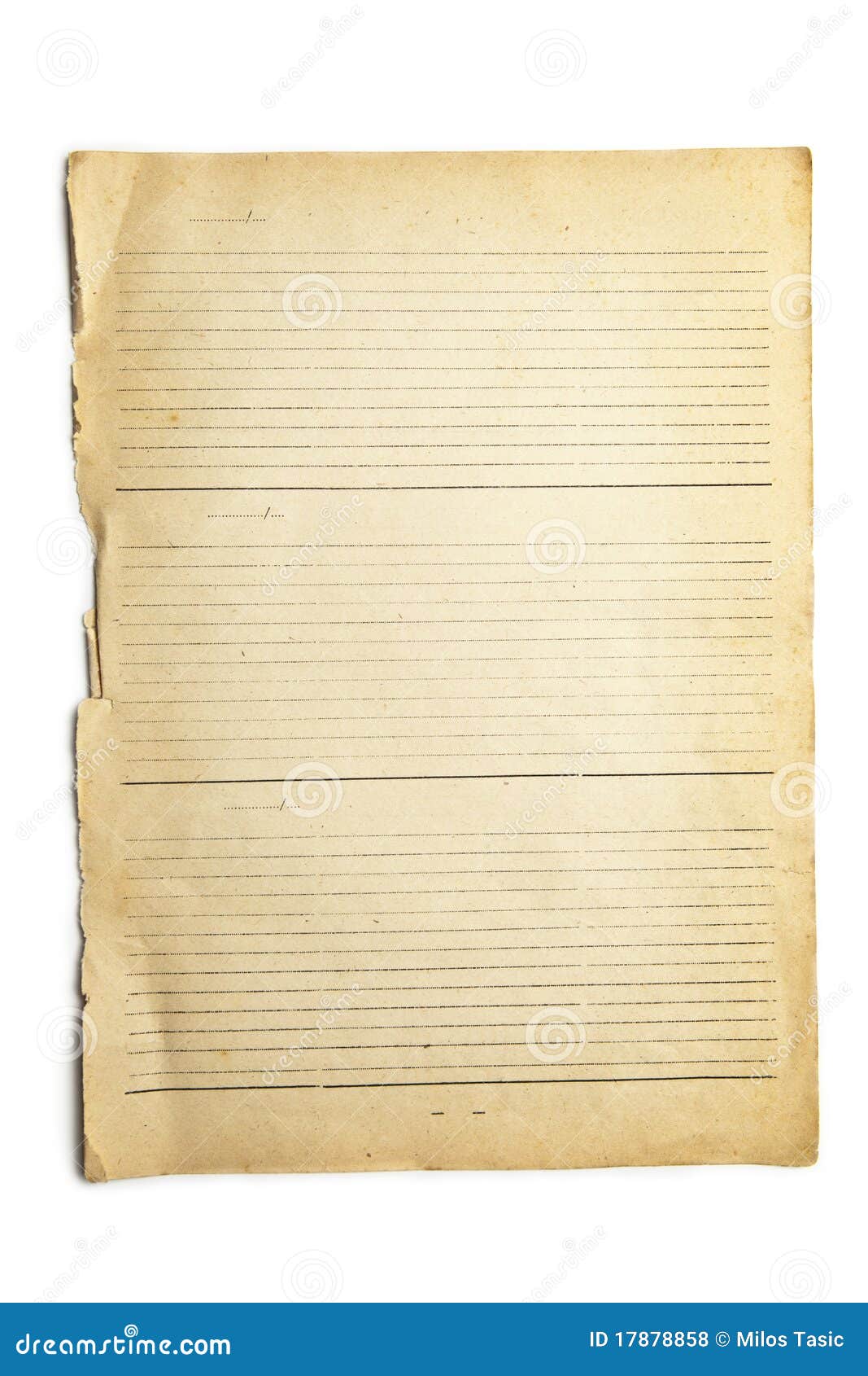 Old Paper stock photo. Image of horizontal, copy, document - 17878858