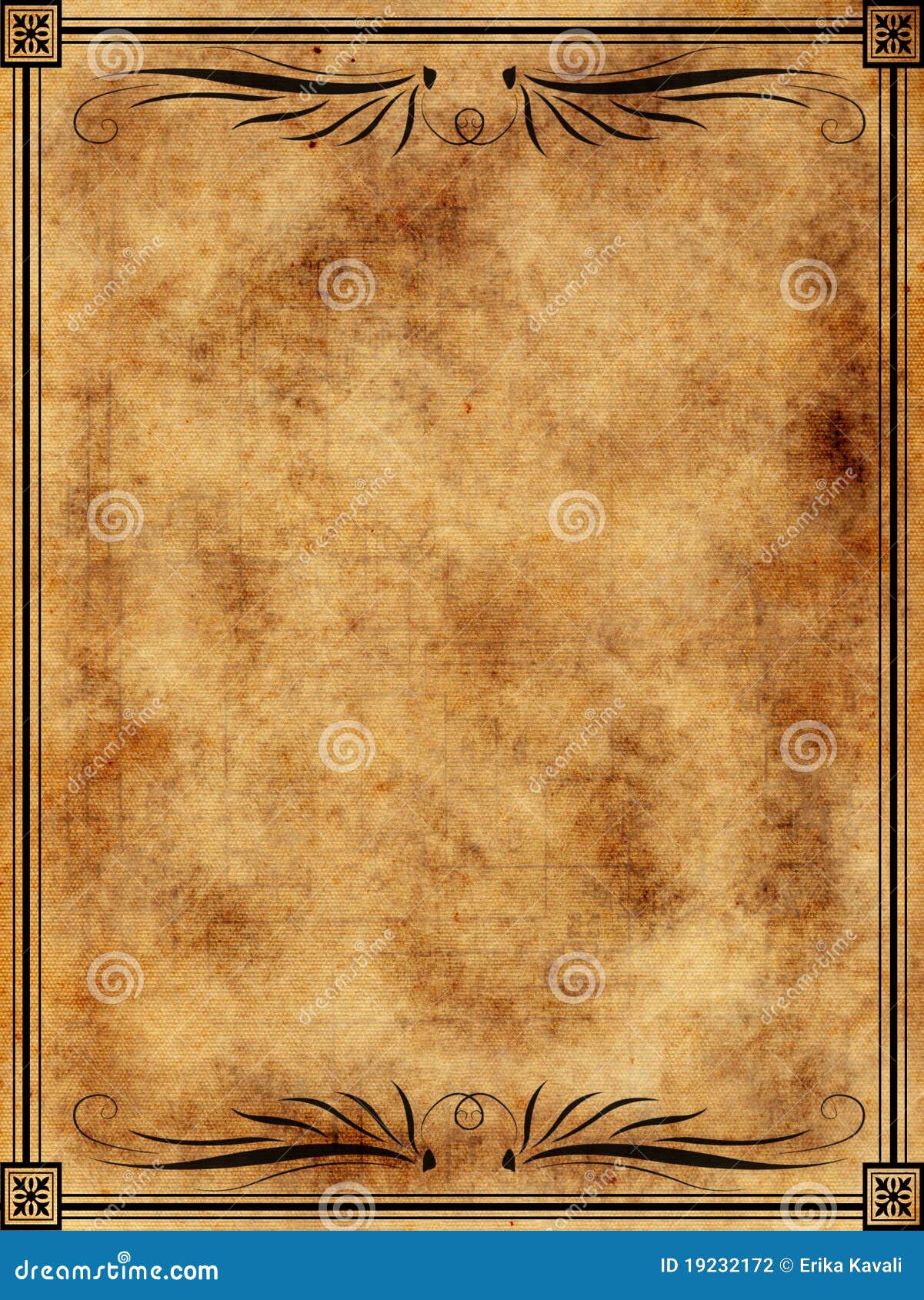 Old paper stock photo. Image of elements, grunge, ornament - 19232172