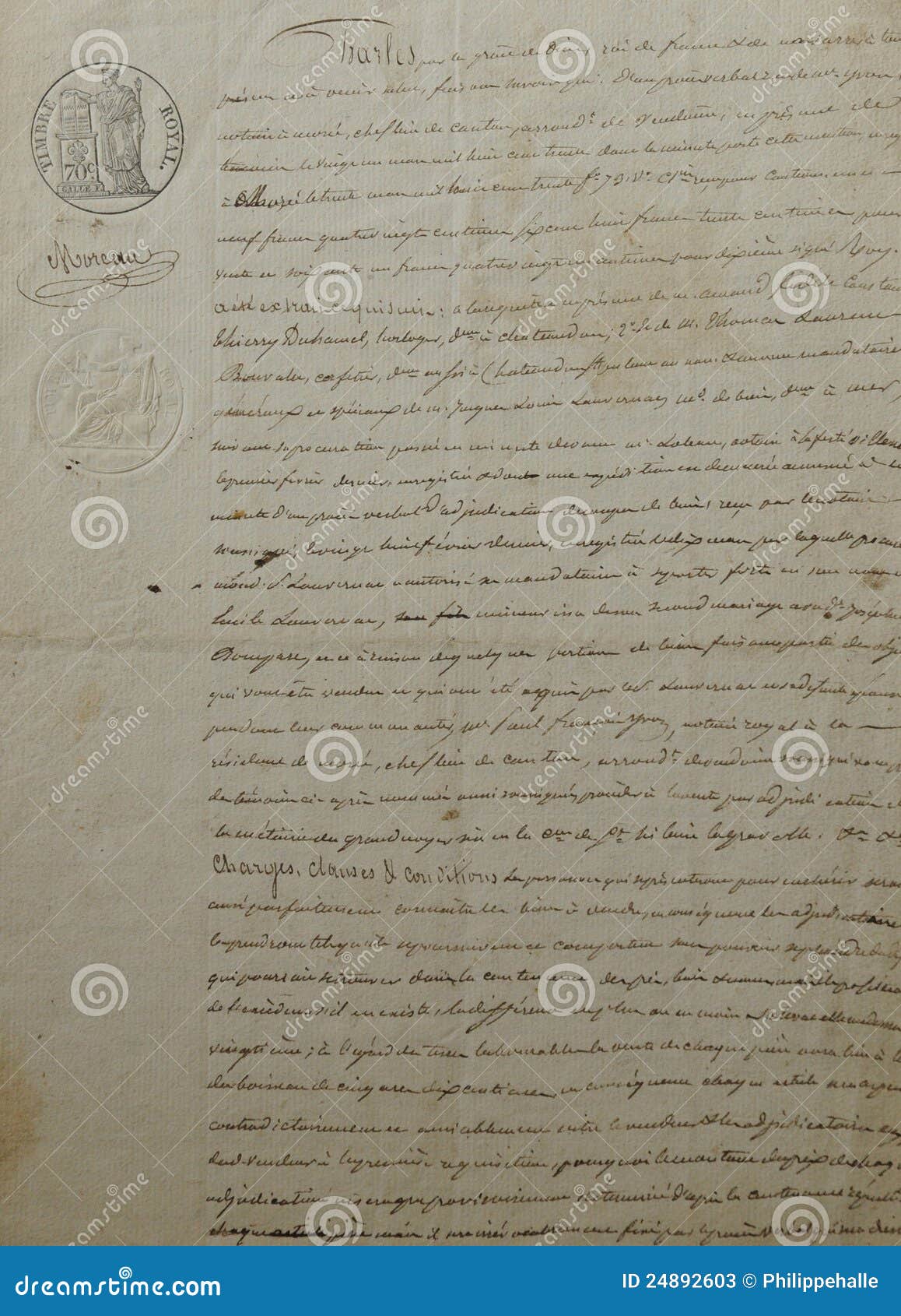 Old paper stock image. Image of paper, notary, writting - 24892603