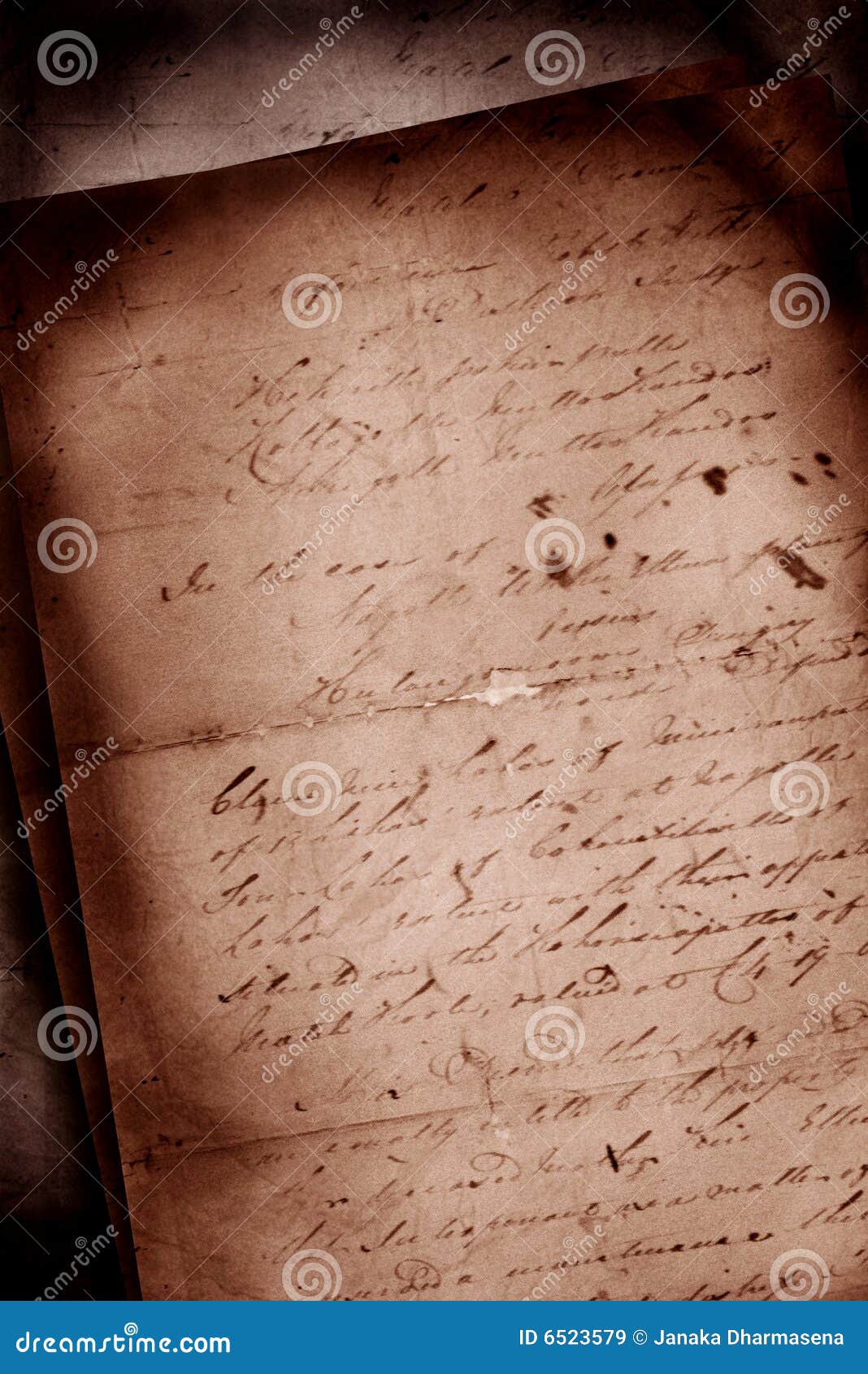 Old paper stock image. Image of paints, parchment, empty - 6523579