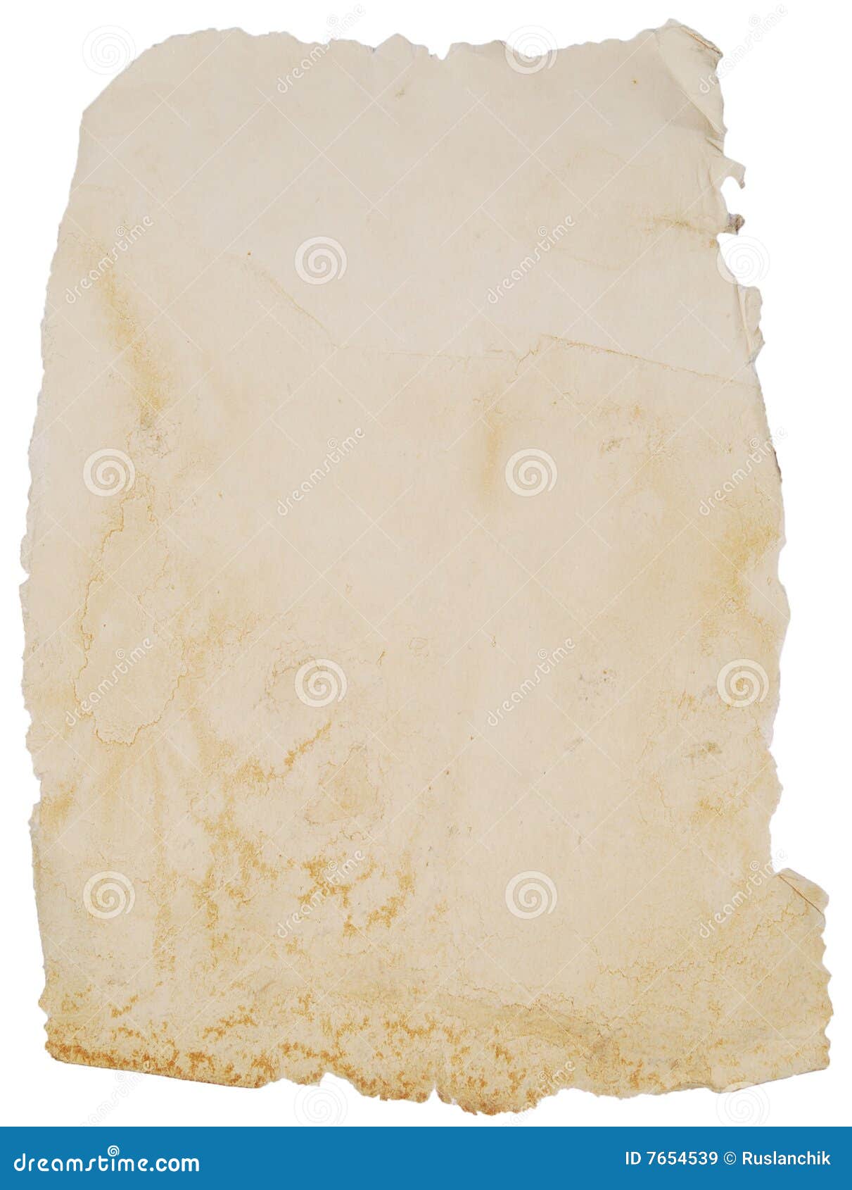 Old paper stock image. Image of obsolete, beige, rotting - 7654539