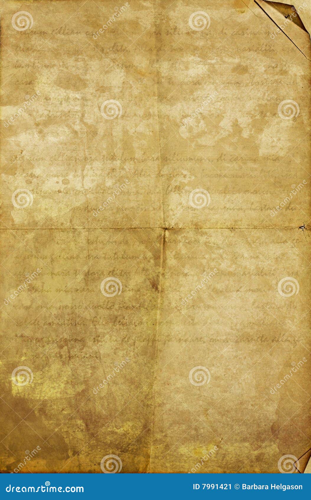 Old paper stock image. Image of aged, crumpled, blank - 7991421