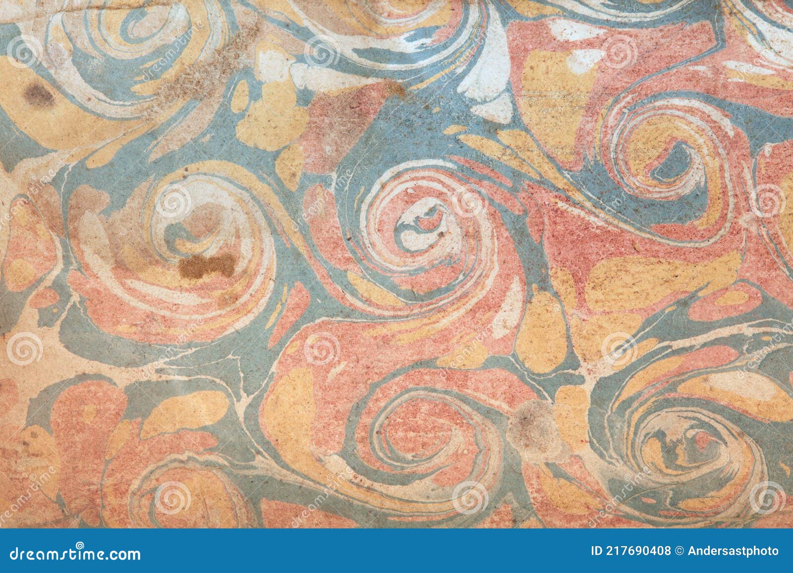 Old Paper with Abstract, Colorful Designs Background Stock Photo ...