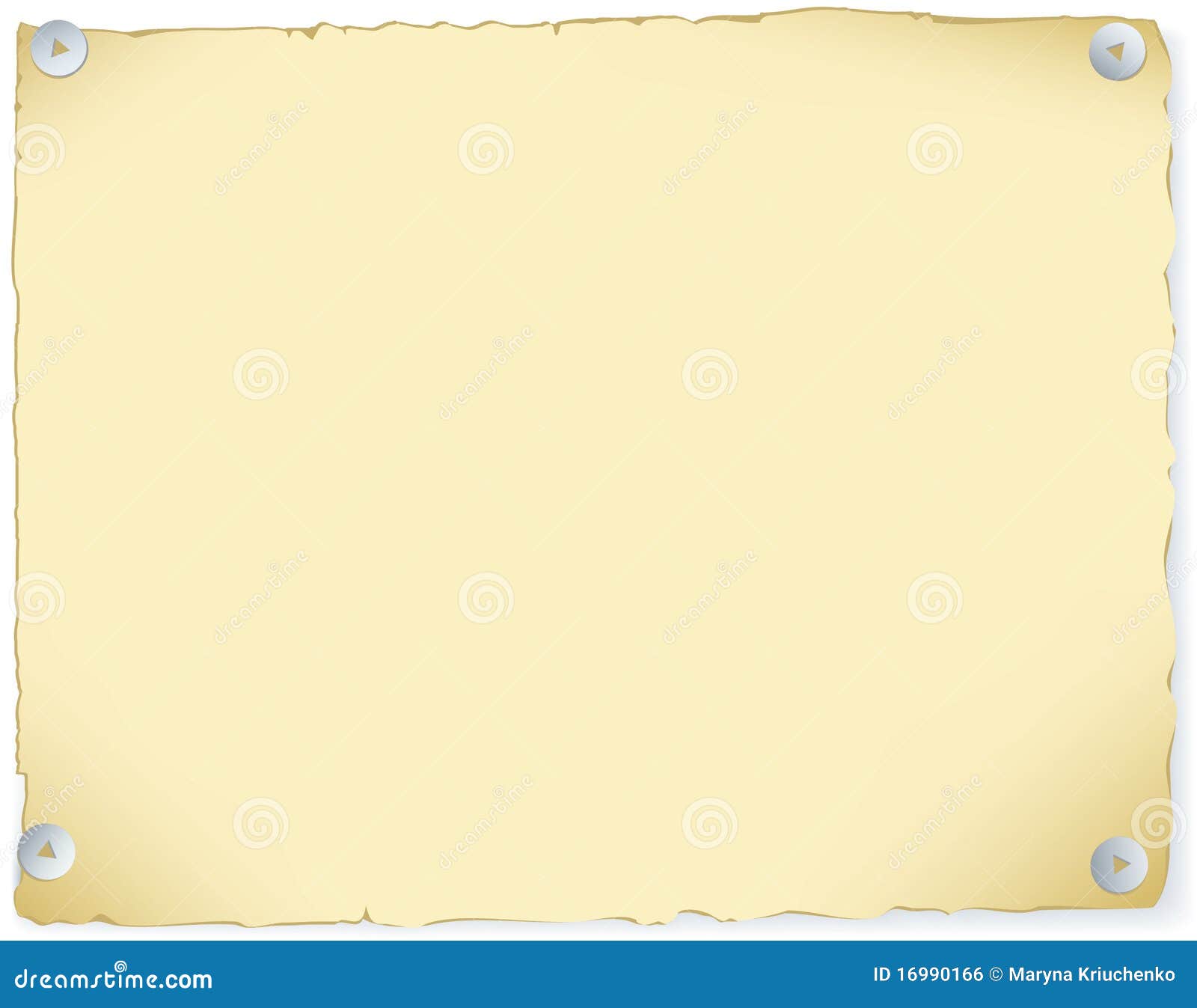 Old Paper, Attached Buttons Stock Vector - Illustration of communicate ...