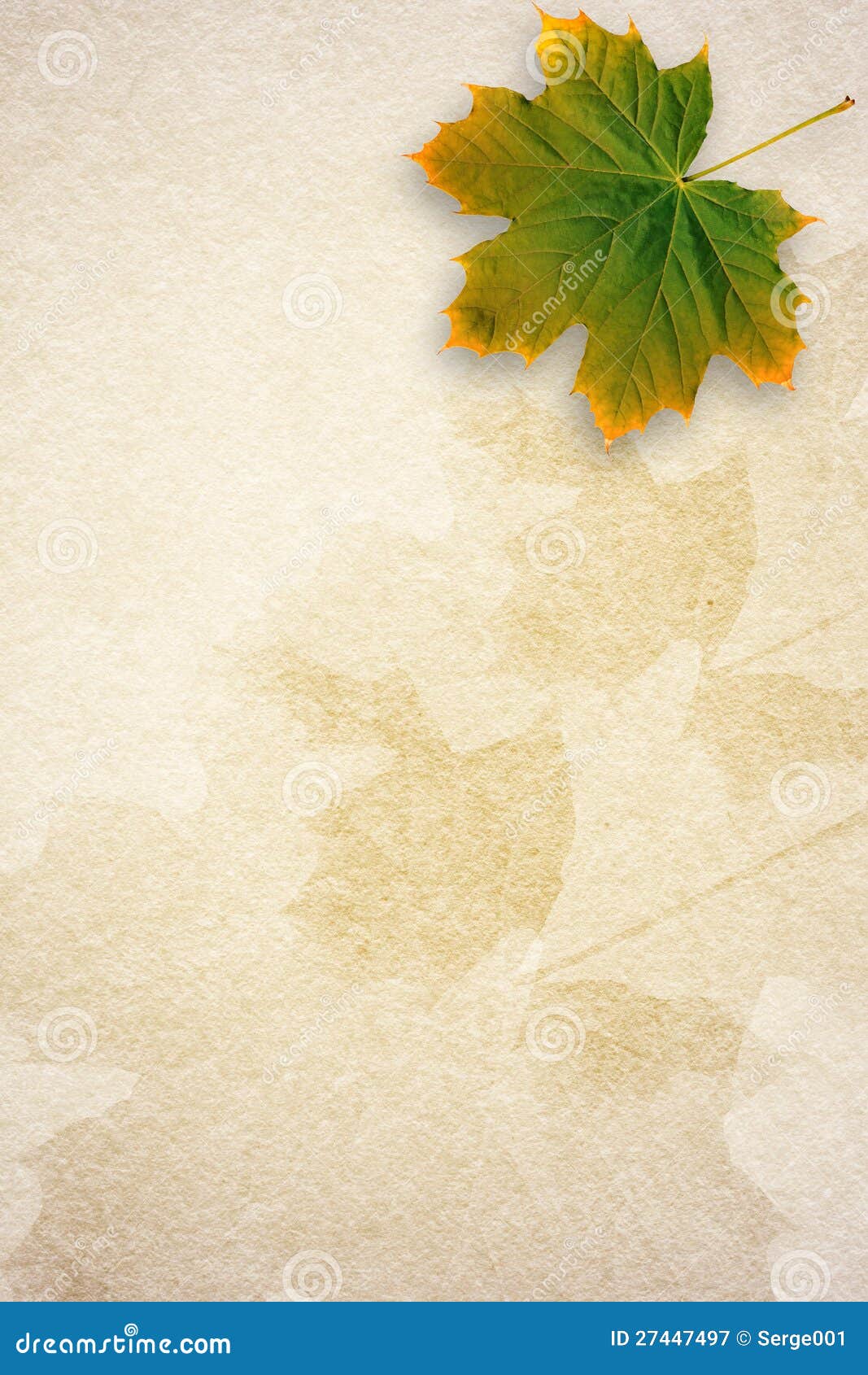 Old Paper Autumn Leaves Background Stock Image - Image of letter, aged ...