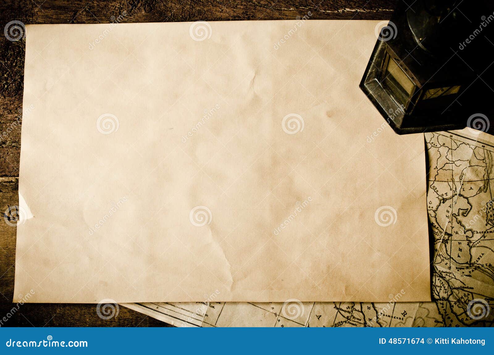 Old paper stock photo. Image of ancient, cardboard, abstract - 48571674