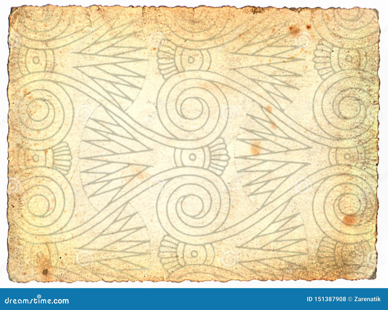 Old Paper Background with Patterns Stock Photo - Image of colored ...