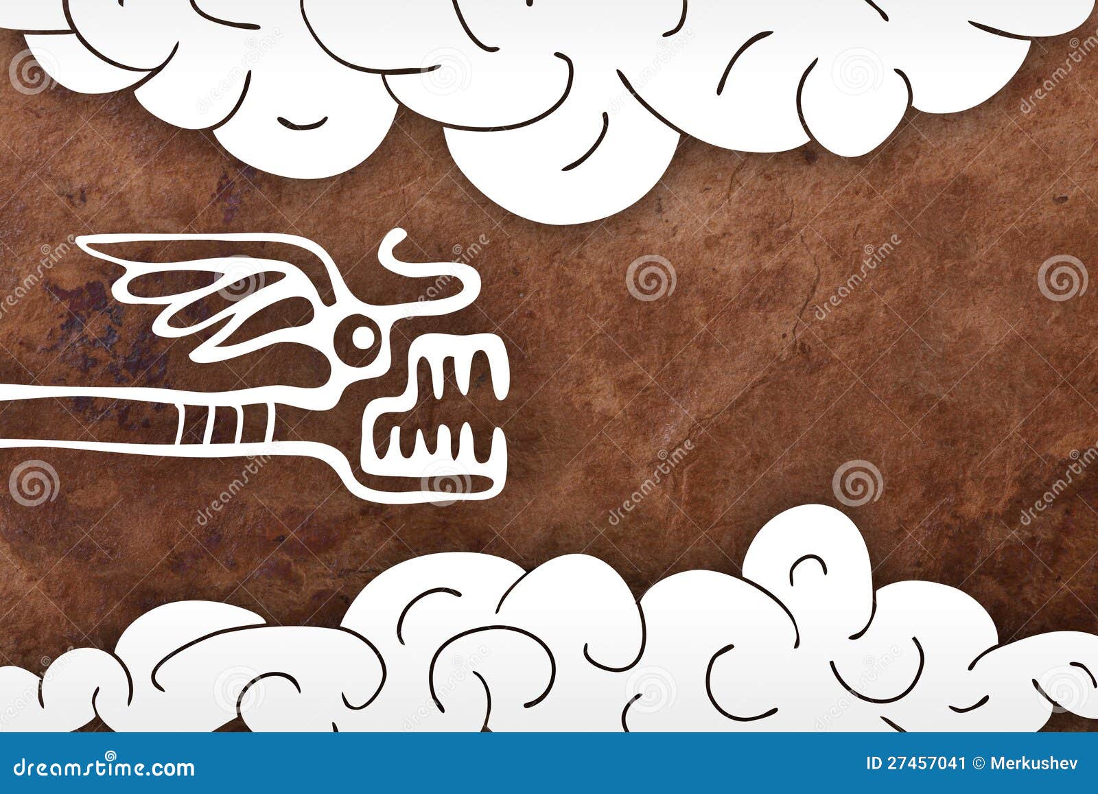 Maya Snake Quetzalcoatl Ouroboros Stock Photography | CartoonDealer.com ...