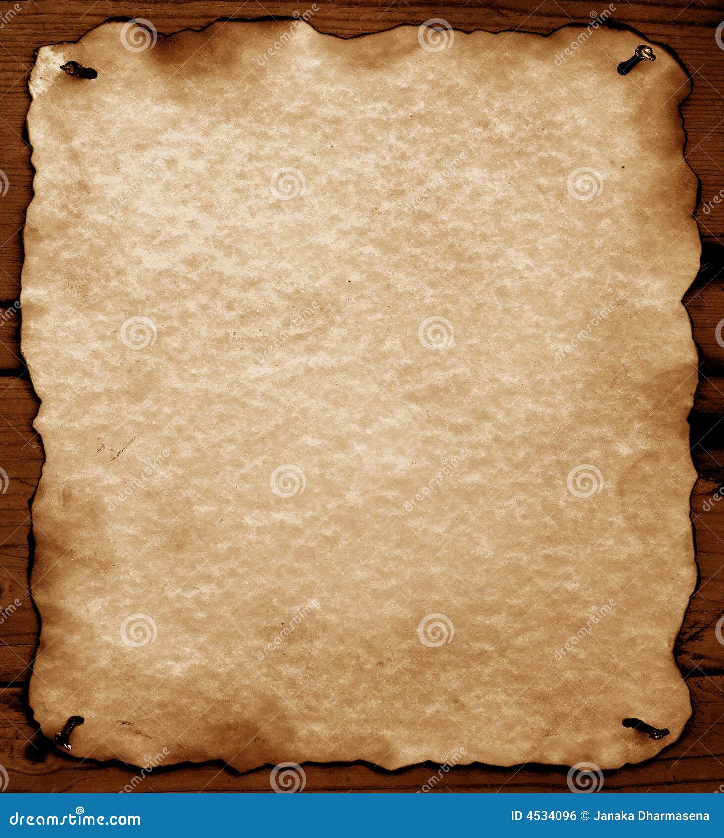 Old Paper With Burnt Edges