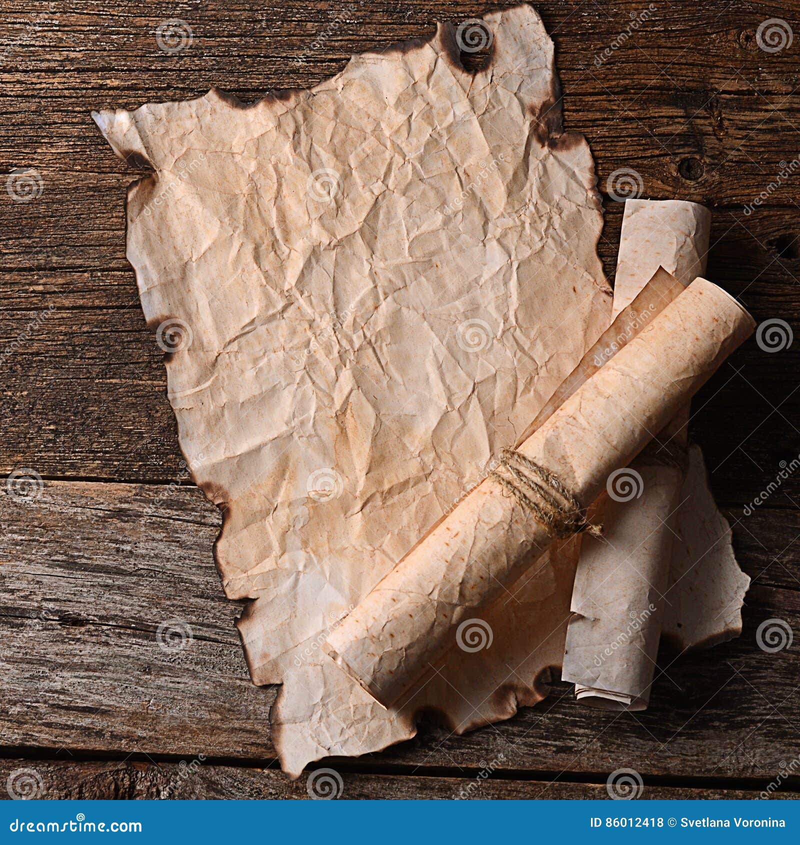 Old Paper with the Burned Edges Stock Photo - Image of damaged, paper ...