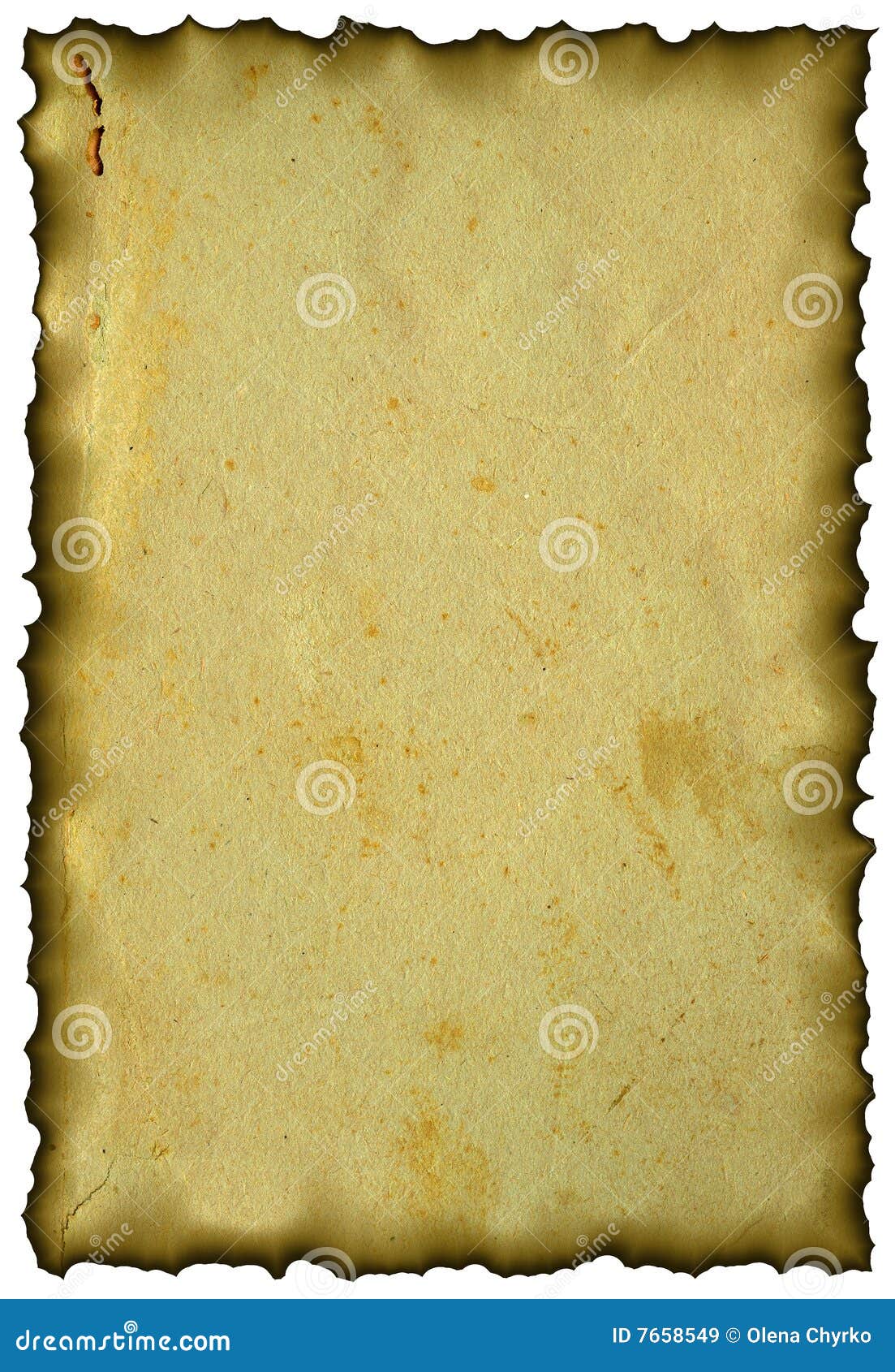 Old Paper with Burnt Edges. Stock Illustration - Illustration of border ...