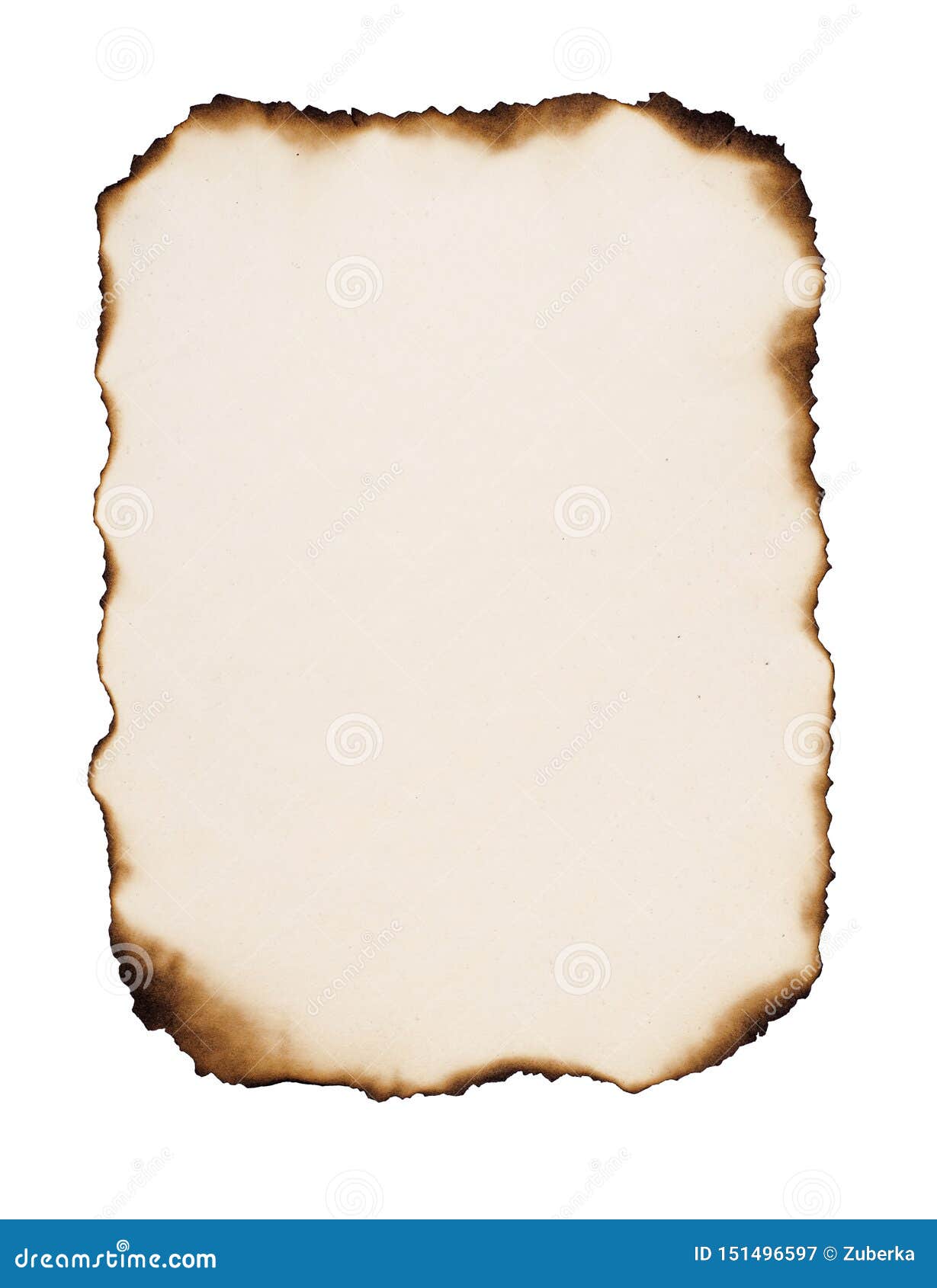 Old Paper With Burnt Edges