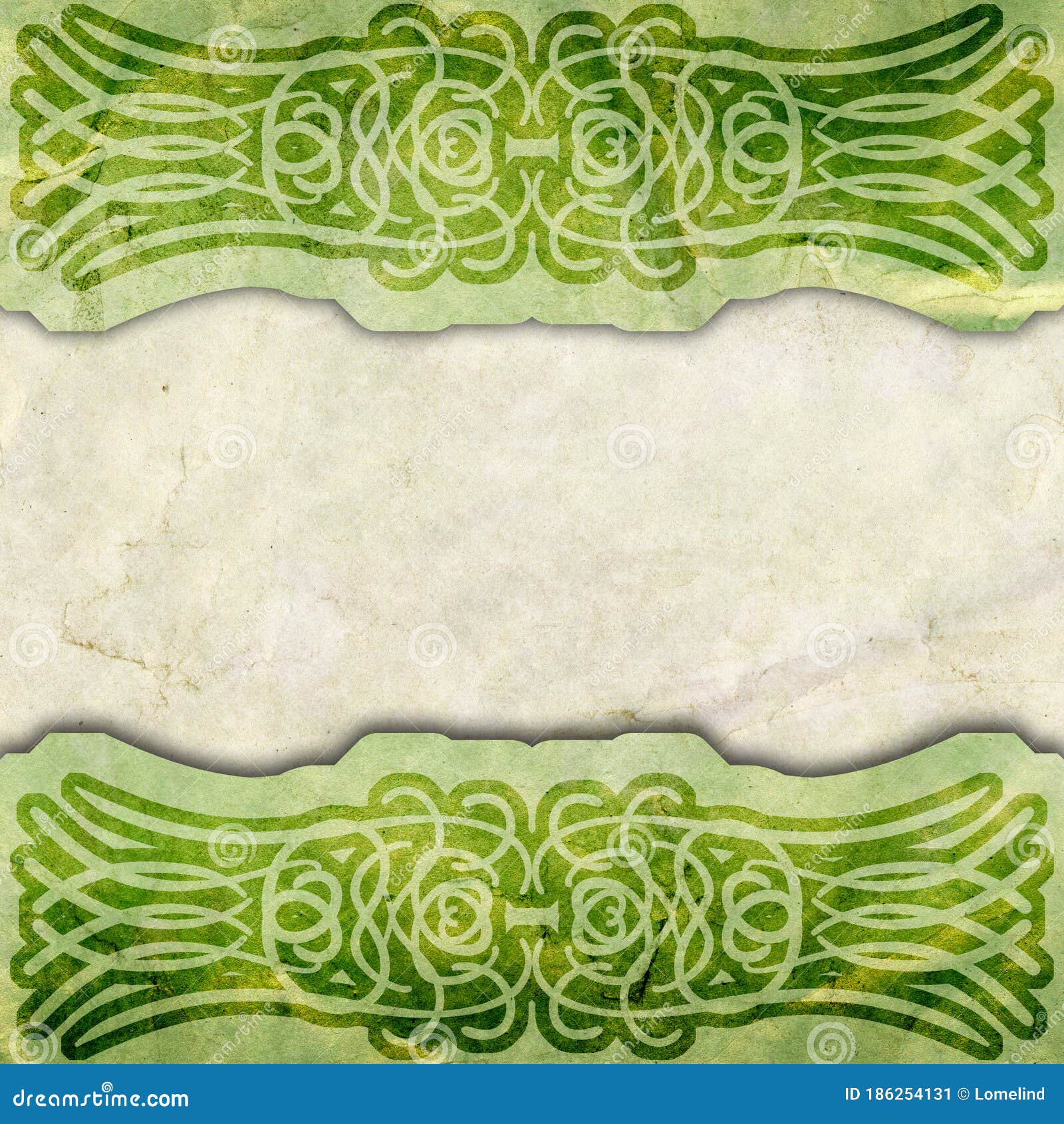 Old Paper with Calligraphy Pattern Stock Image - Image of document ...