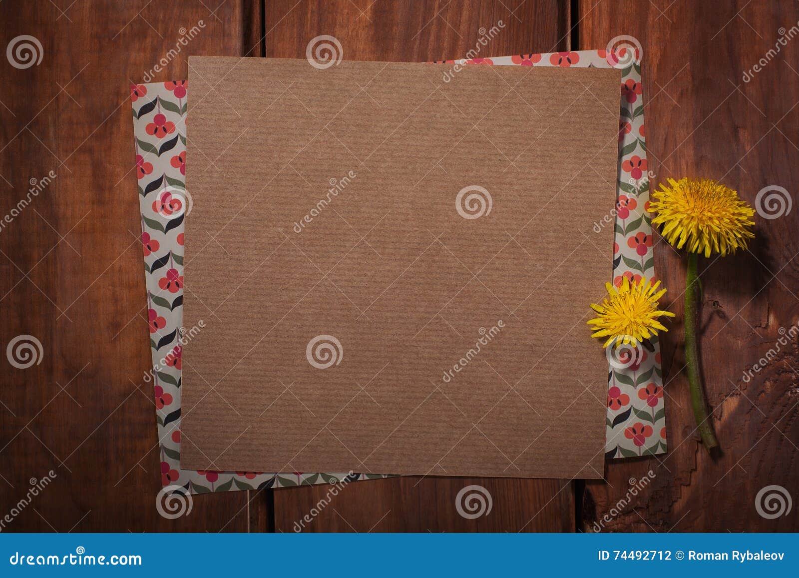 Old Paper and Card on the Wood Background Stock Photo - Image of ...