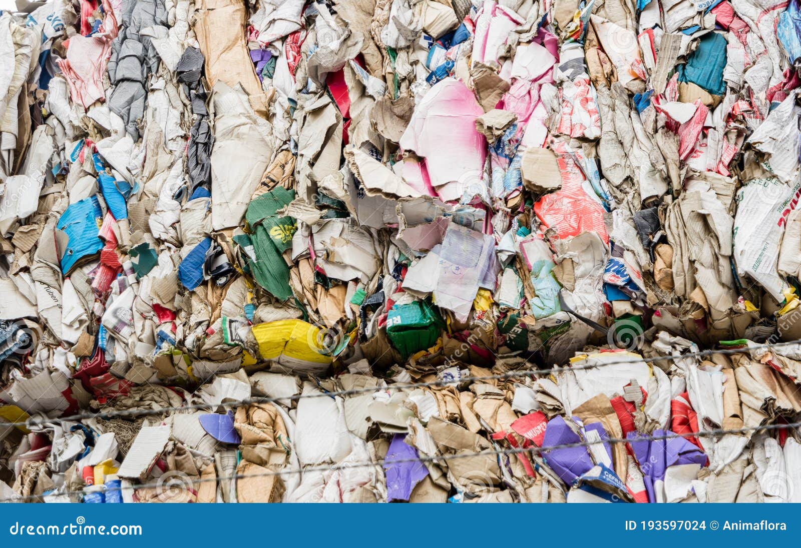 Old Paper and Cardboard Material Yard Stock Photo - Image of burn ...