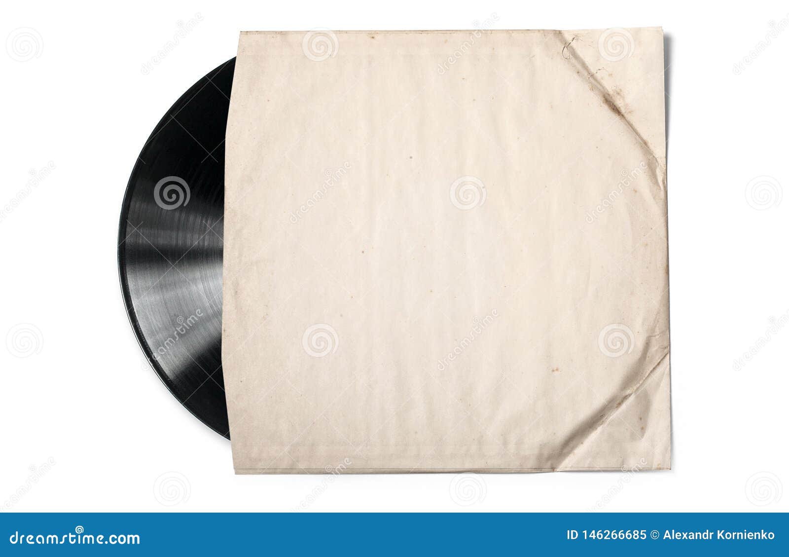 Old Paper Case for Vinyl Record Stock Image - Image of disc, sleeve ...