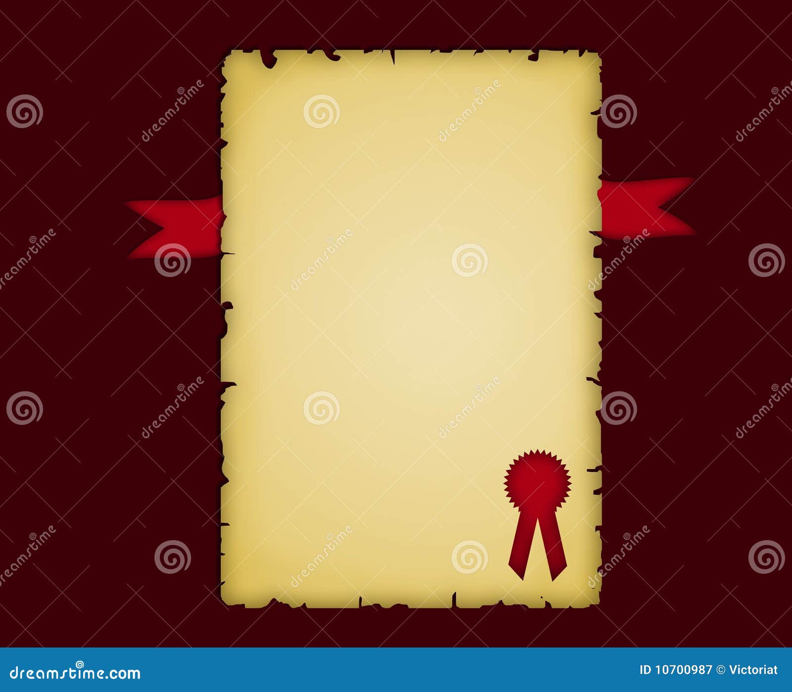 Old paper certificate stock illustration. Illustration of blank - 10700987