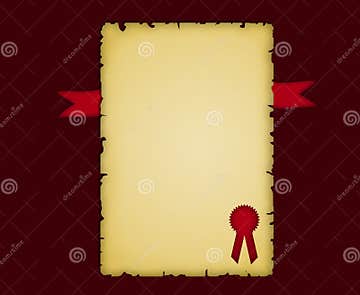 Old paper certificate stock illustration. Illustration of blank - 10700987