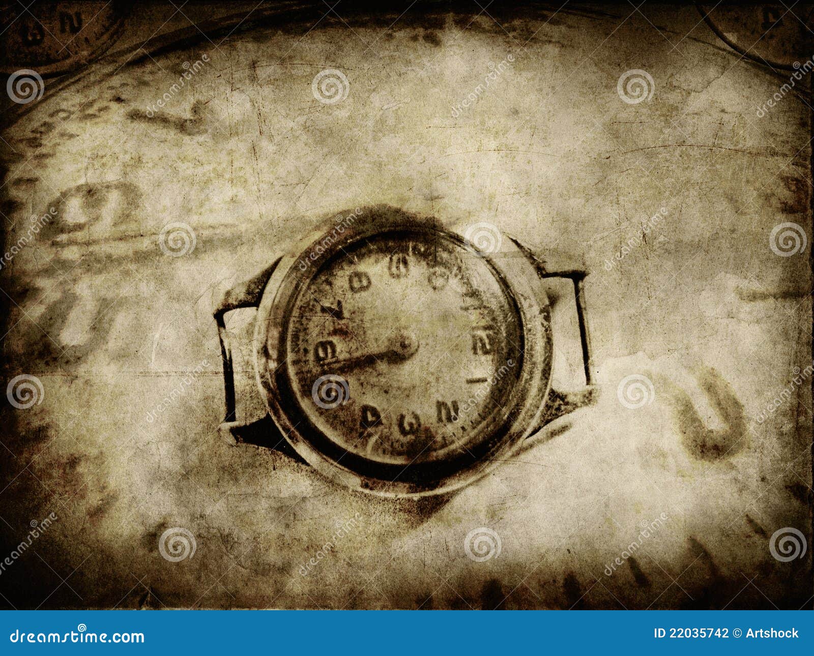 Old Paper with Clock Texture Stock Photo - Image of ancient, vintage ...