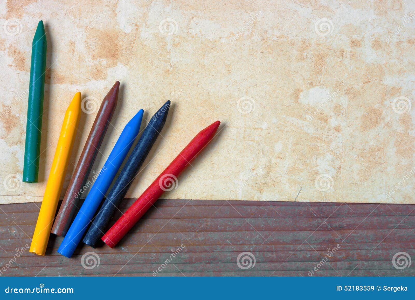 Old Paper and Colored Pencils Stock Image - Image of empty, color: 52183559