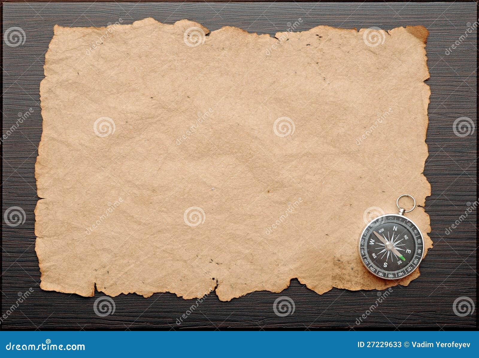 Old paper and compass stock image. Image of vintage, grunge - 27229633
