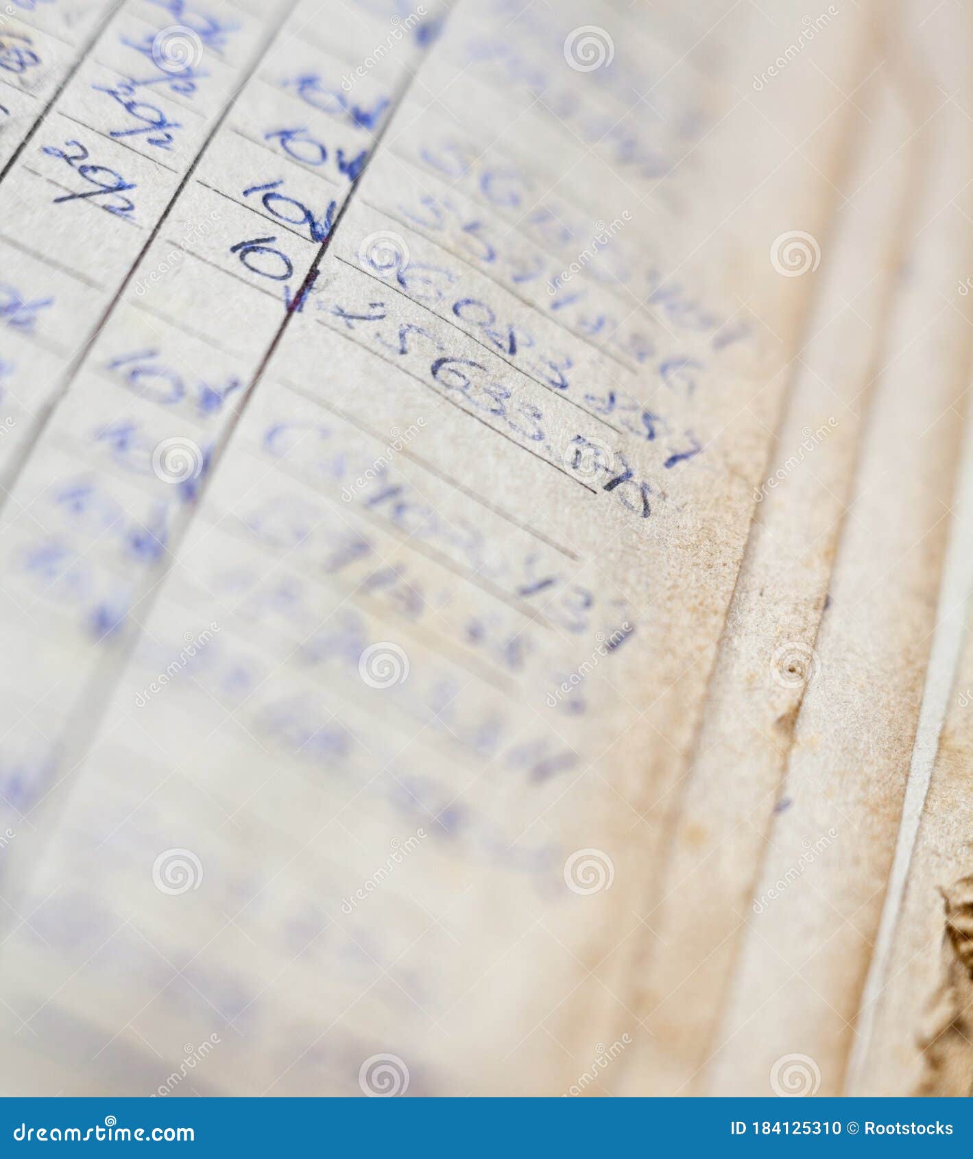 Old Paper Documents in the Archive Stock Photo - Image of historical ...