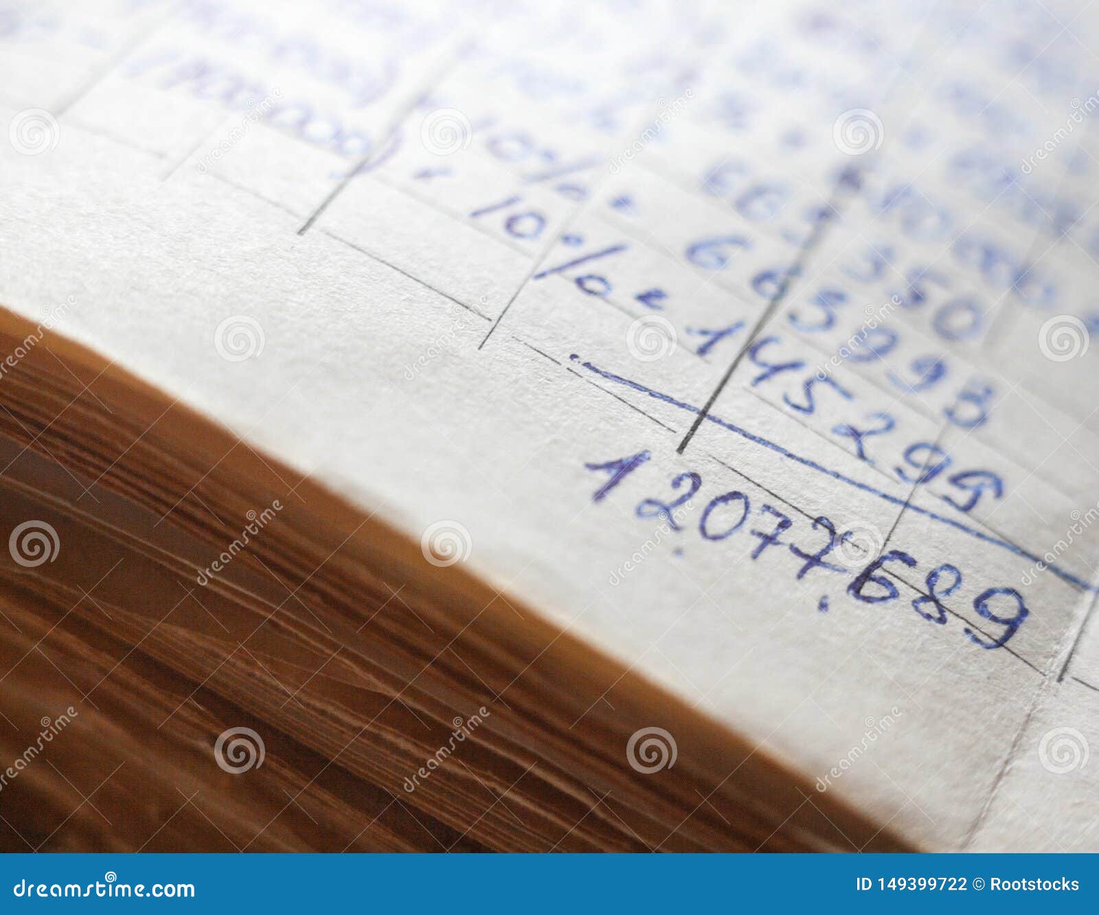 Old Paper Documents in the Archive Stock Photo - Image of history ...