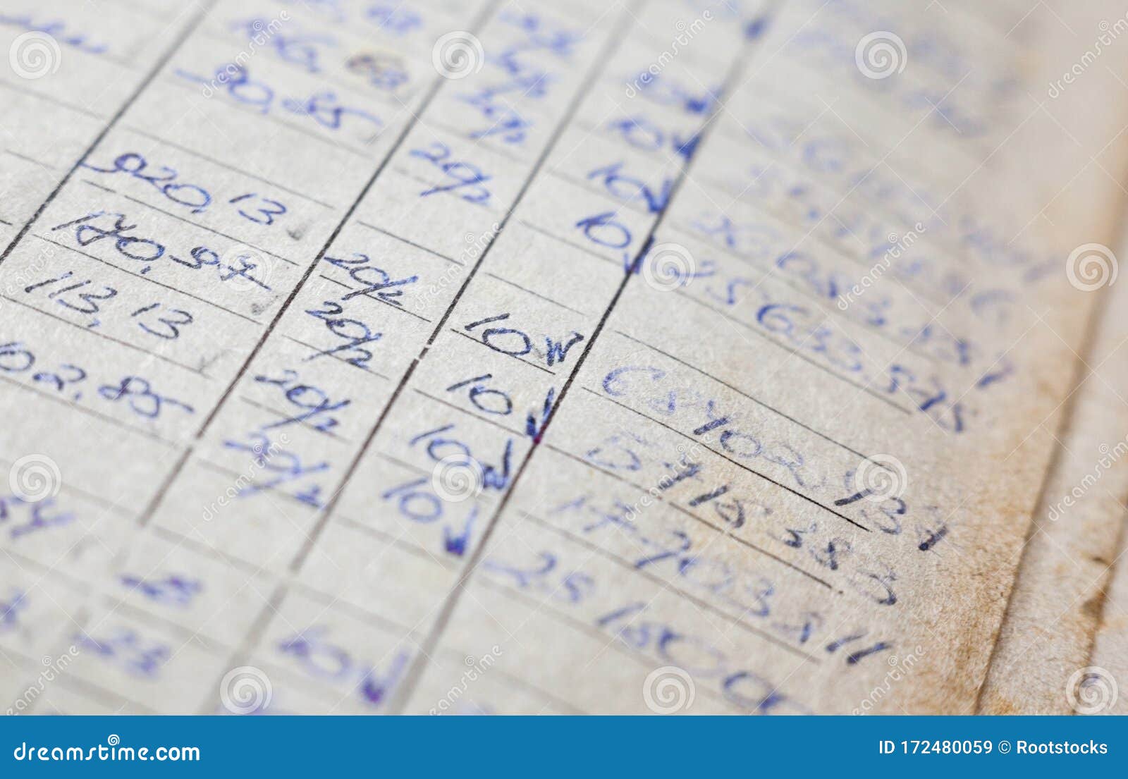 Old Paper Documents in the Archive Stock Image - Image of keeping ...