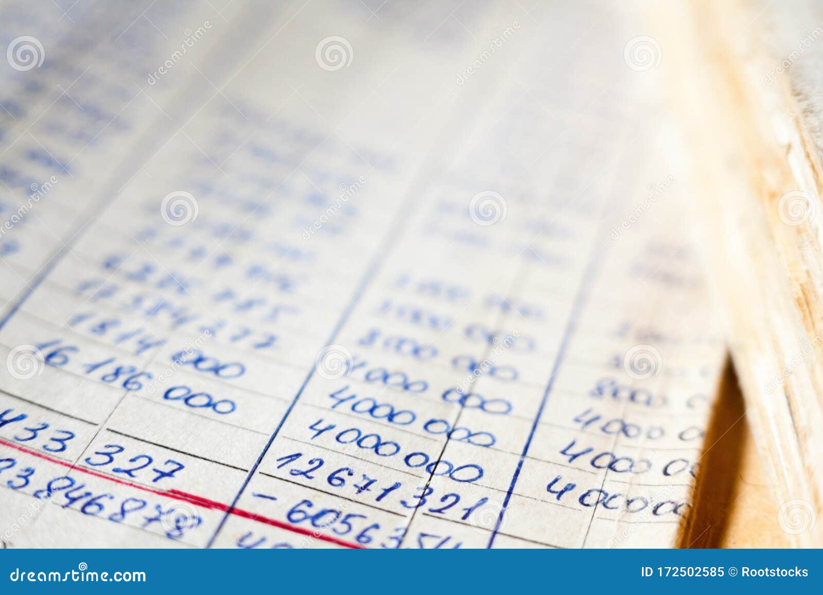 Old Paper Documents in the Archive Stock Image - Image of handwritten ...