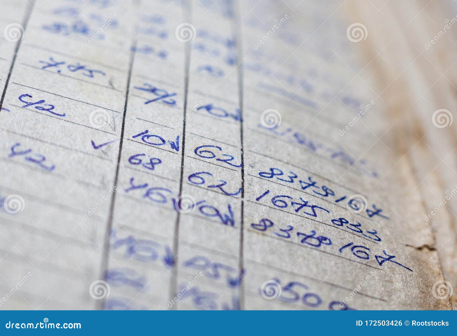 Old Paper Documents in the Archive Stock Photo - Image of document ...