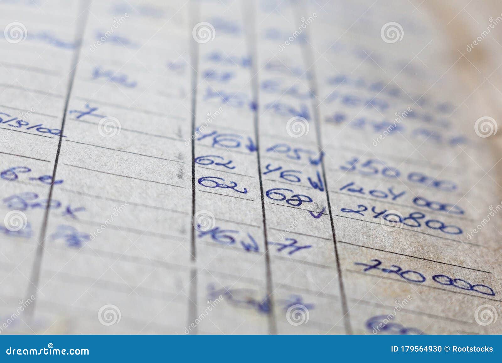 Old Paper Documents in the Archive Stock Photo - Image of bookkeeper ...