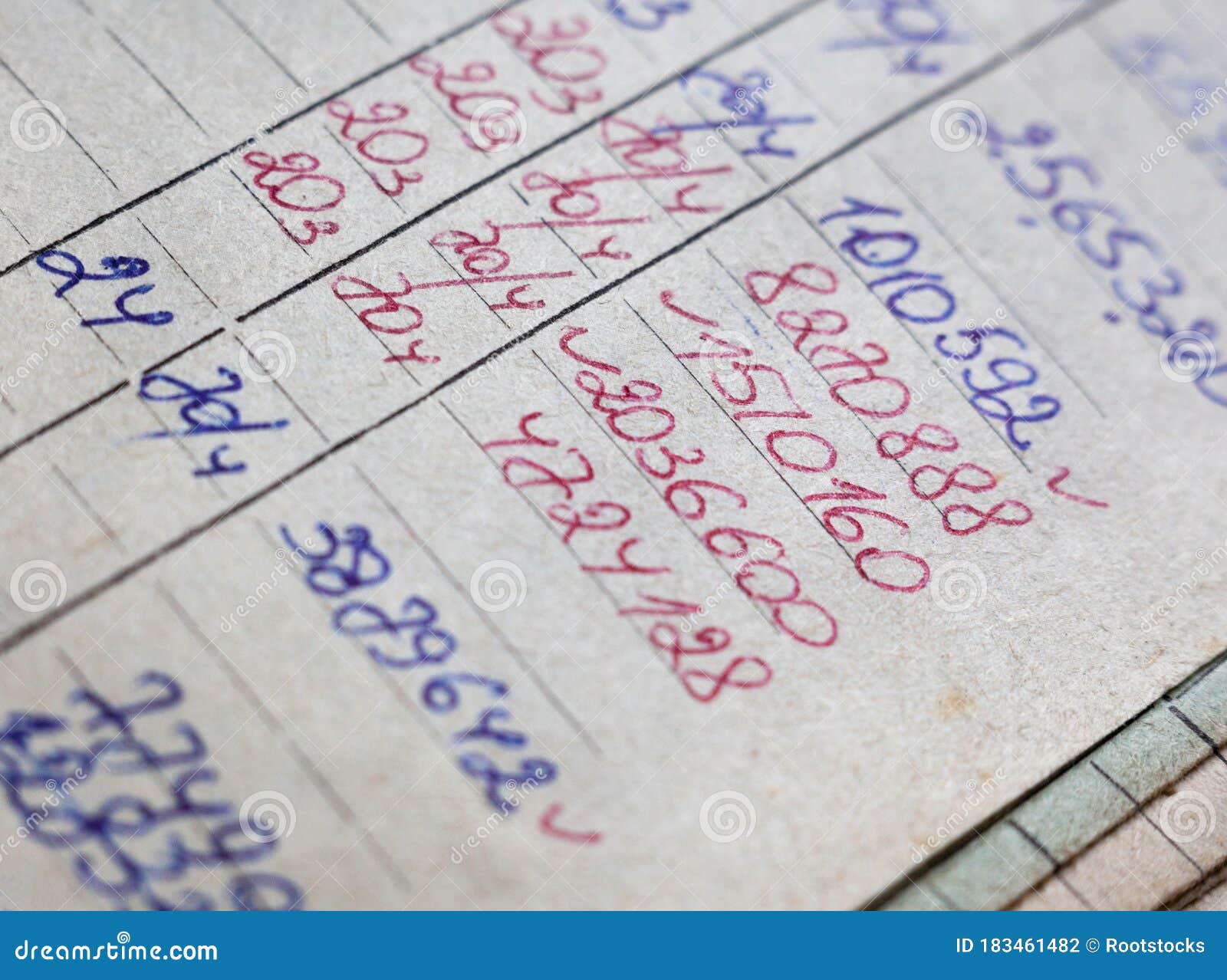 Old Paper Documents in the Archive Stock Photo - Image of historical ...