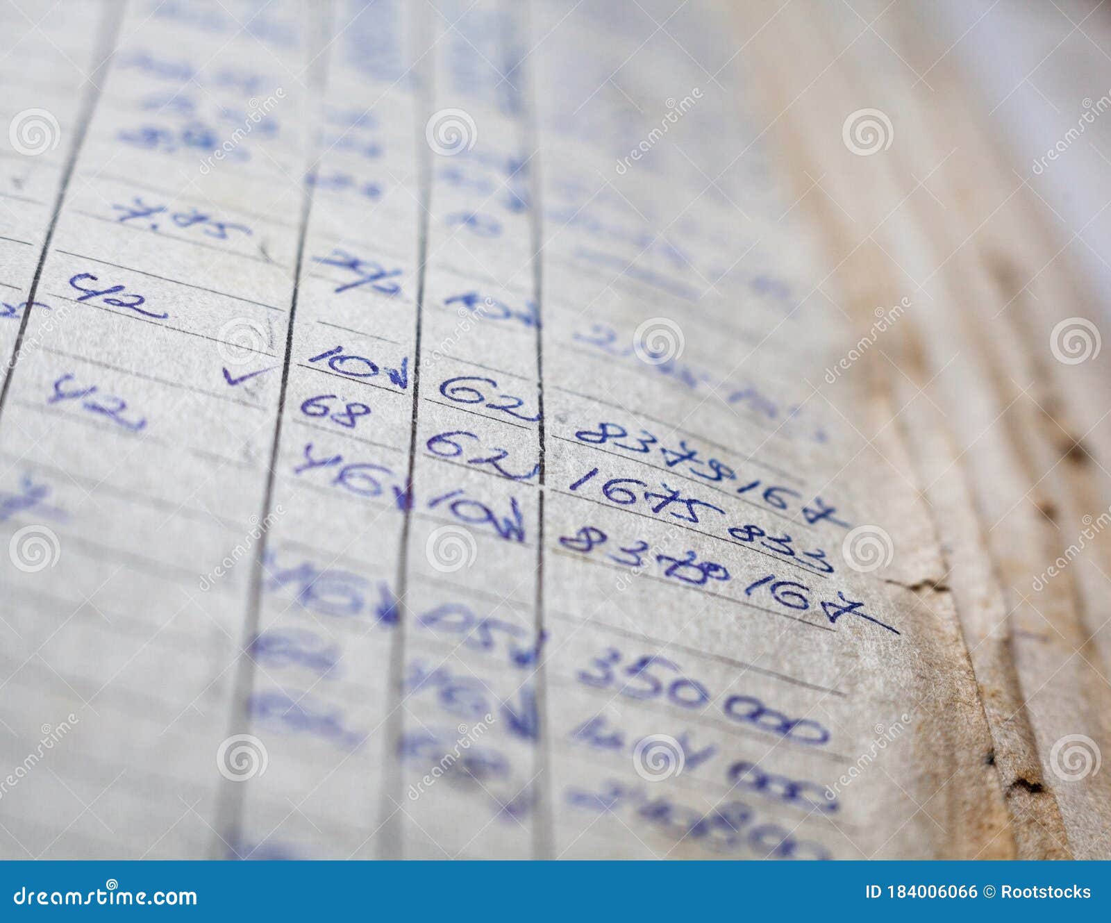 Old Paper Documents in the Archive Stock Photo - Image of economy ...