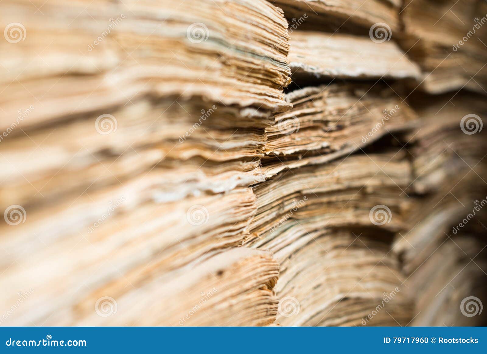 Old Paper Documents in the Archive Stock Photo - Image of document ...