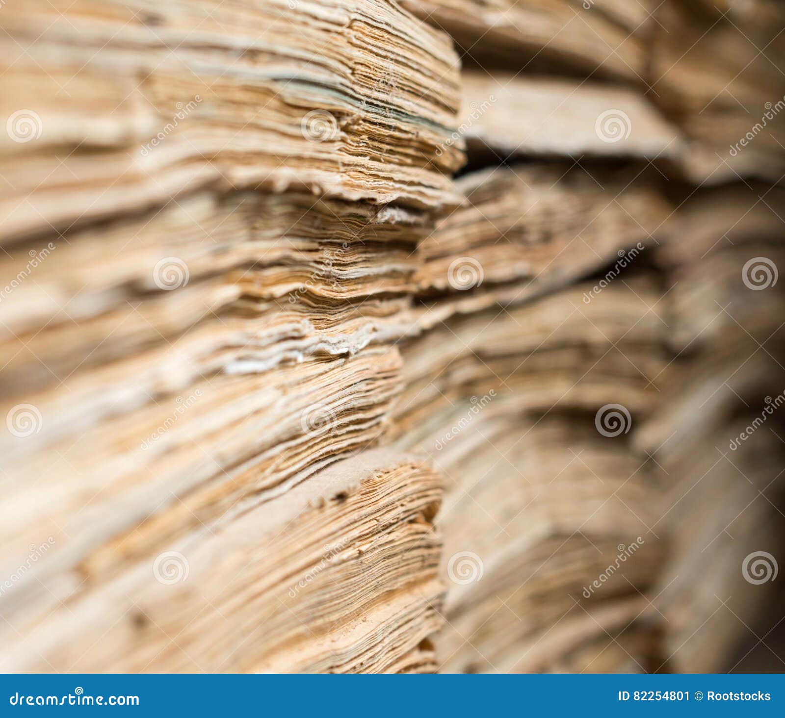 Old Paper Documents in the Archive Stock Image - Image of accounting ...