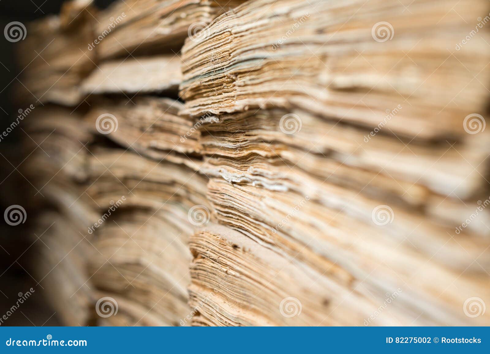 Old Paper Documents in the Archive Stock Photo - Image of letter ...