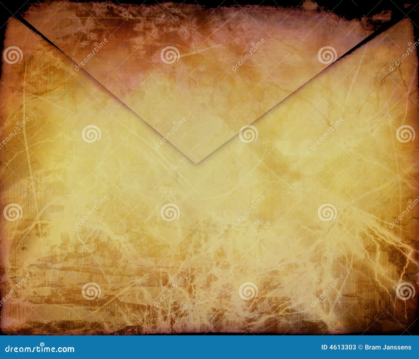 Old paper envelope stock illustration. Illustration of texture - 4613303