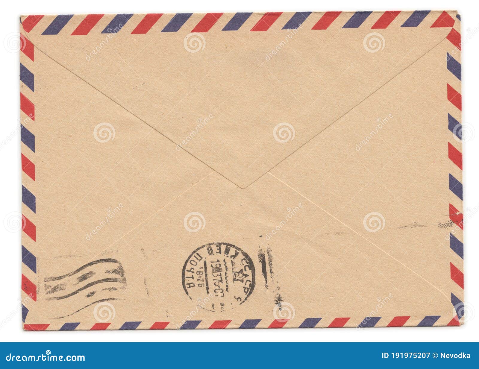 Old Paper Envelope with Meter Stamp Editorial Photography - Image of ...