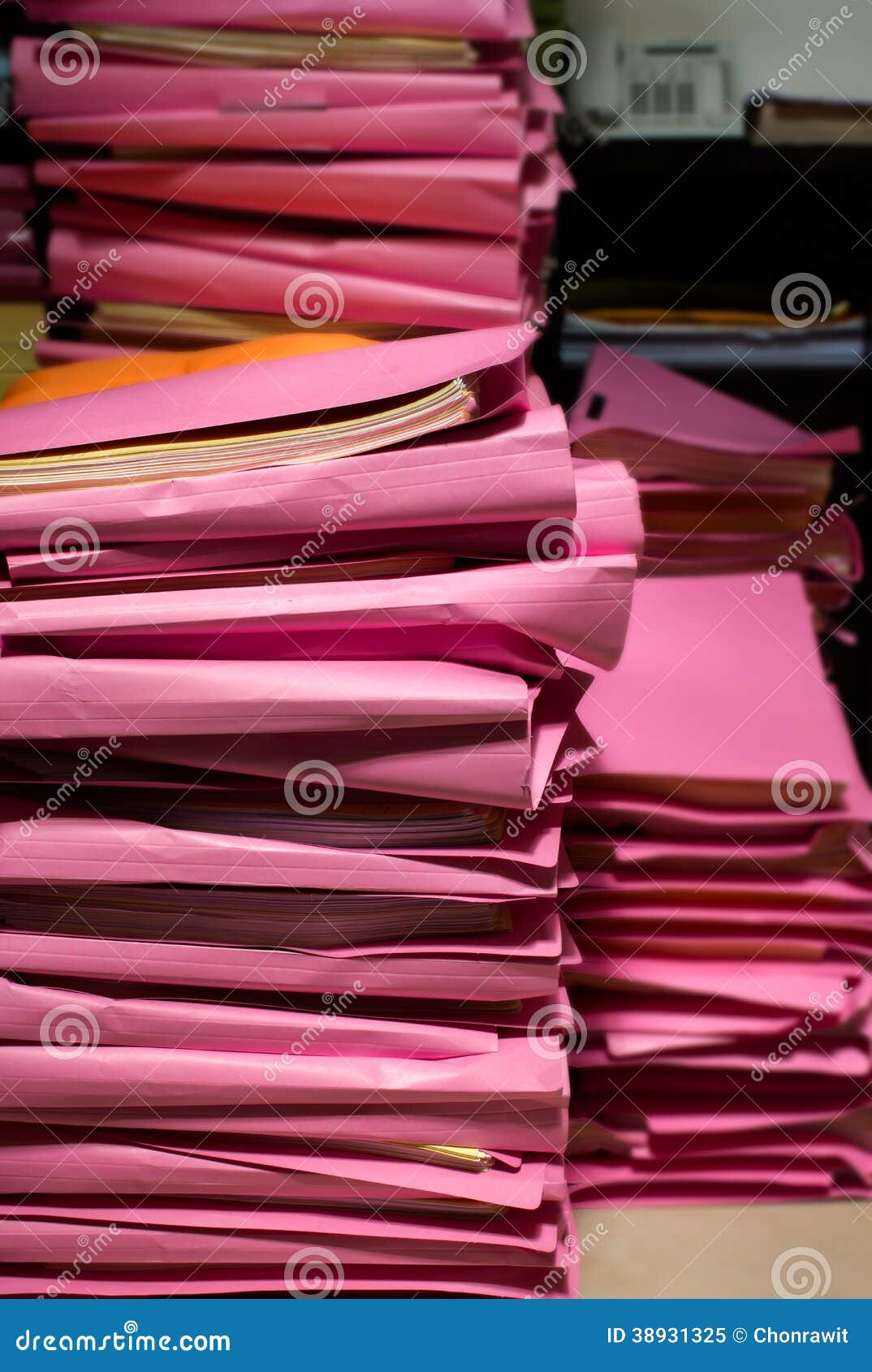 Old paper files stock image. Image of research, business - 38931325