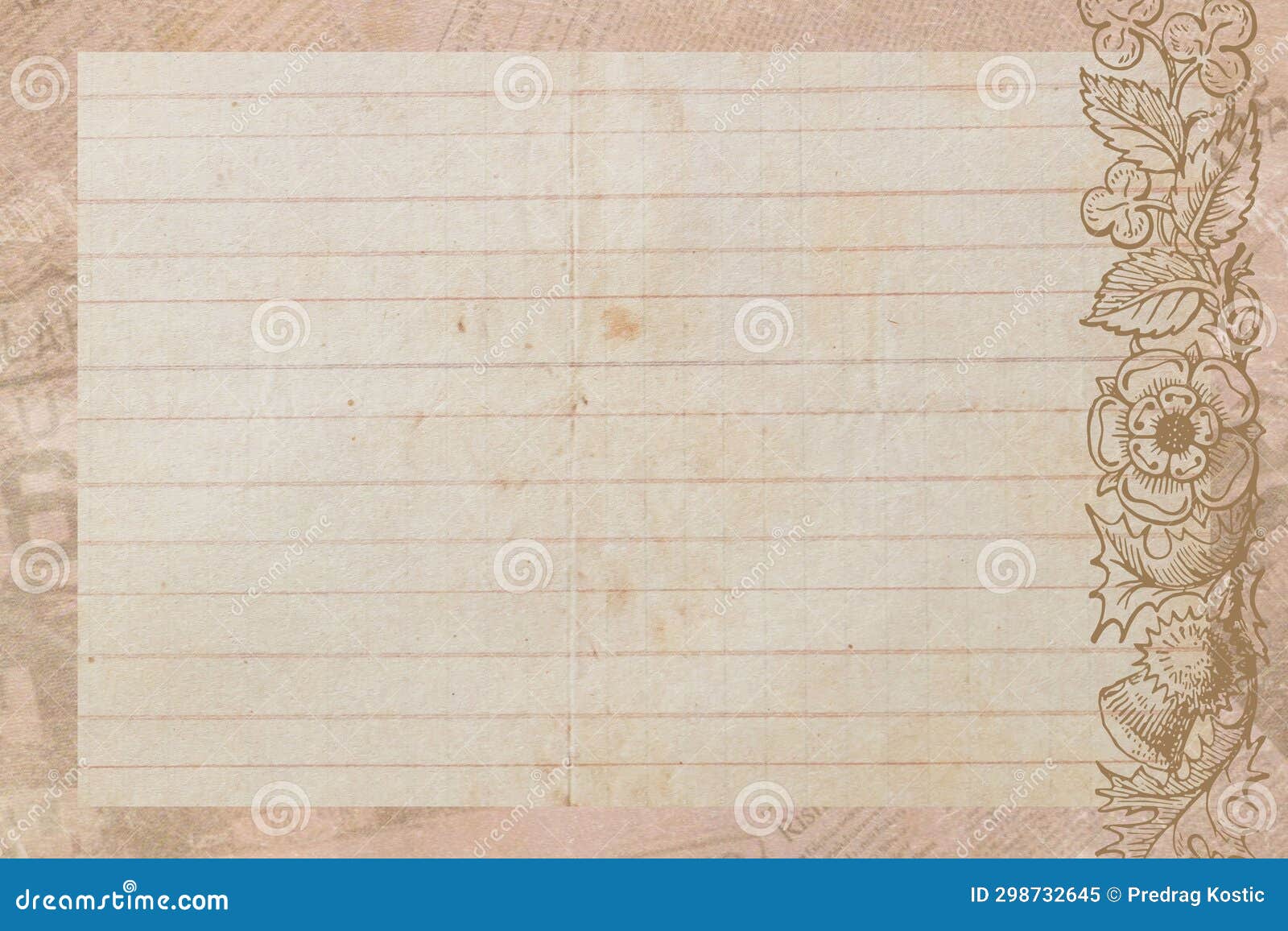 Old paper frame stock image. Image of beautiful, geek - 298732645