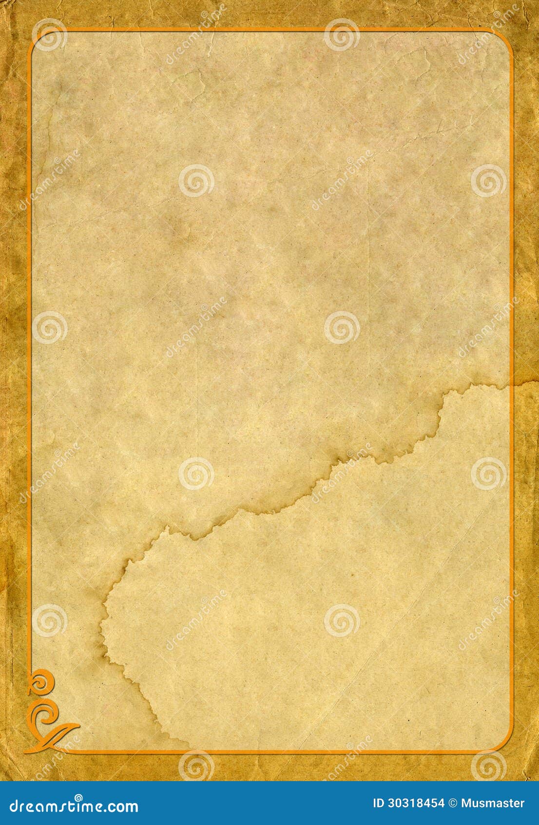 Old paper and frame stock photo. Image of oldfashioned - 30318454