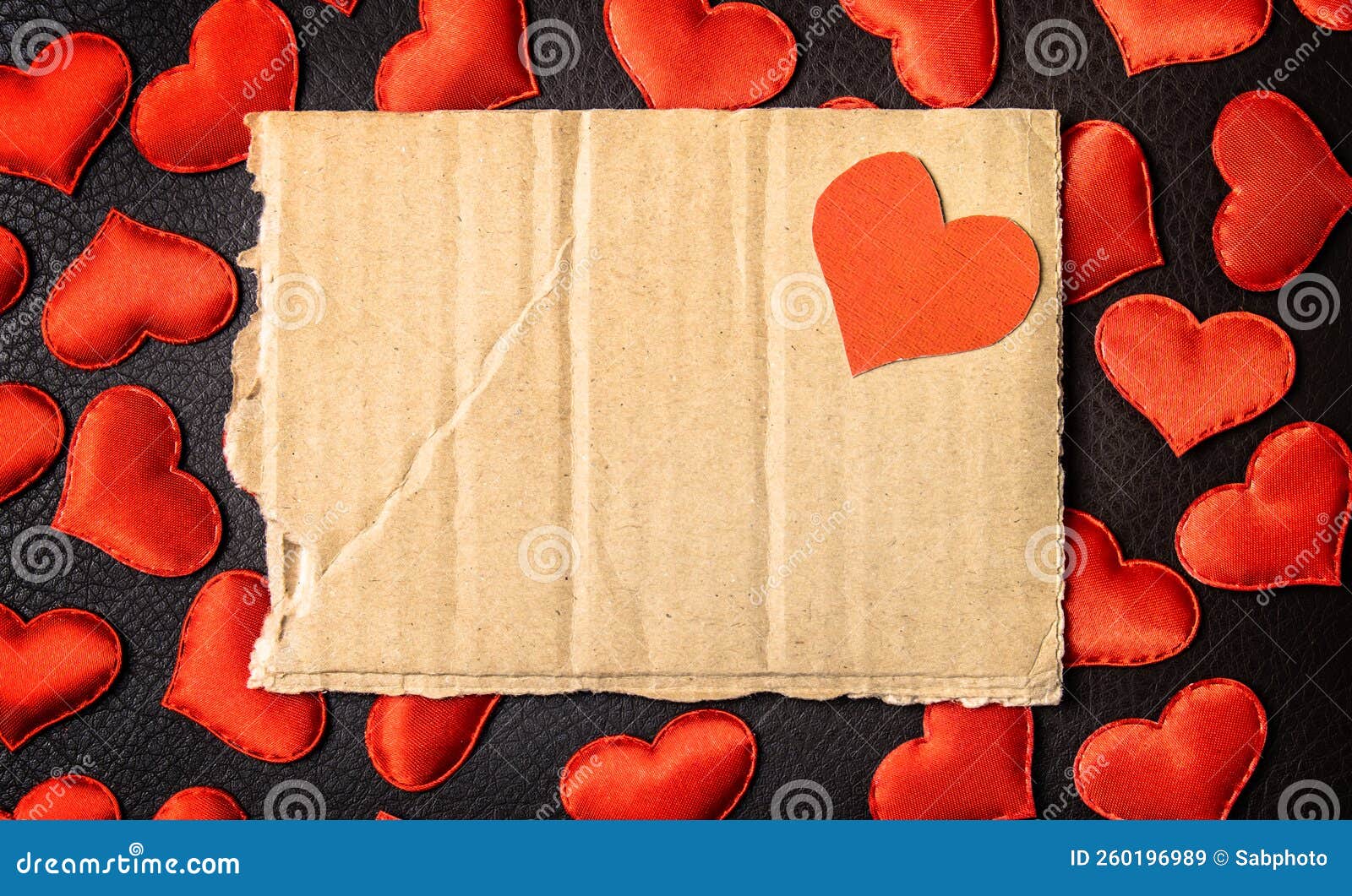 Old Paper with a Hearts stock image. Image of plank - 260196989