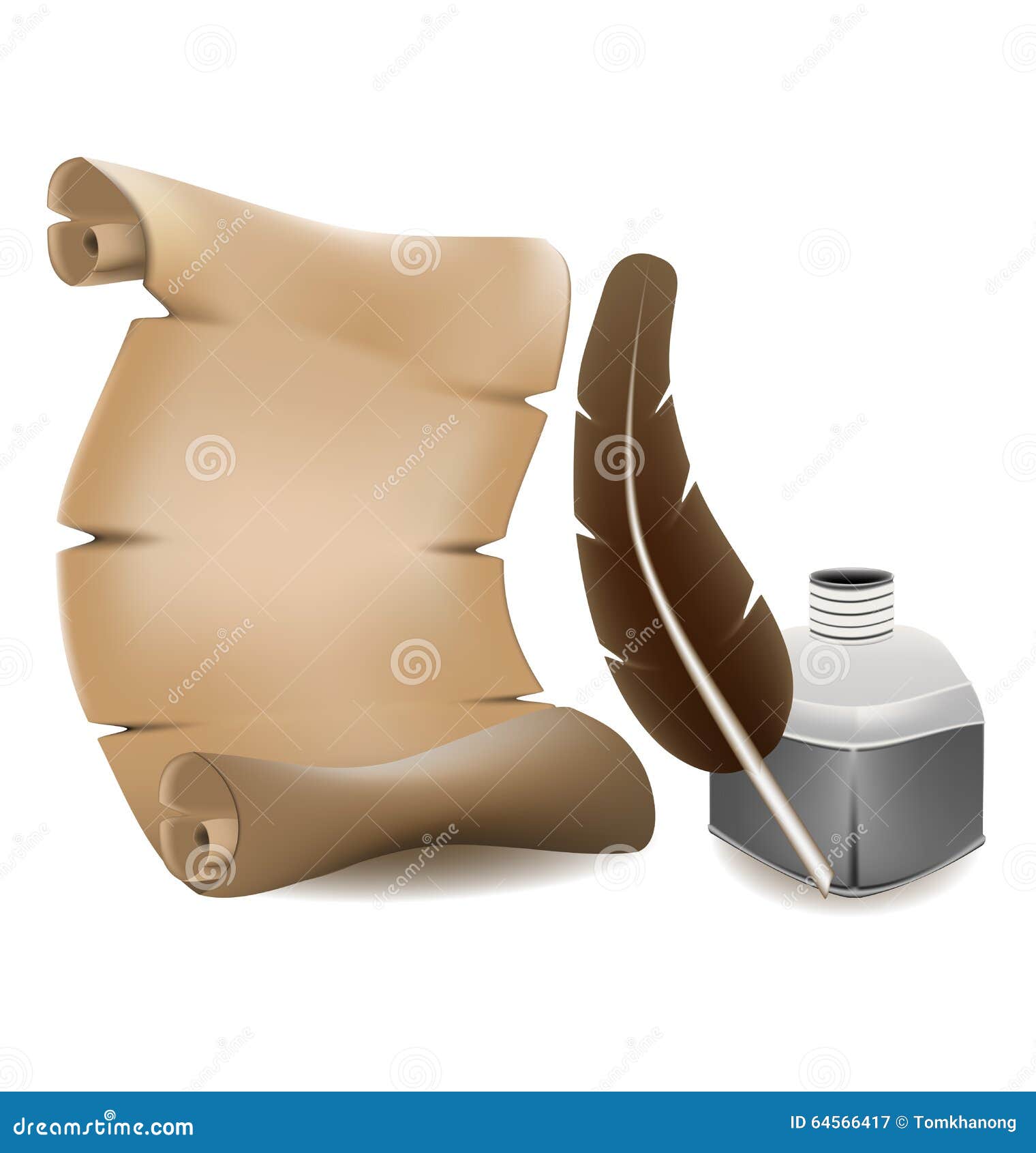 Old Paper and Ink Retro Vector Design Stock Vector - Illustration of ...